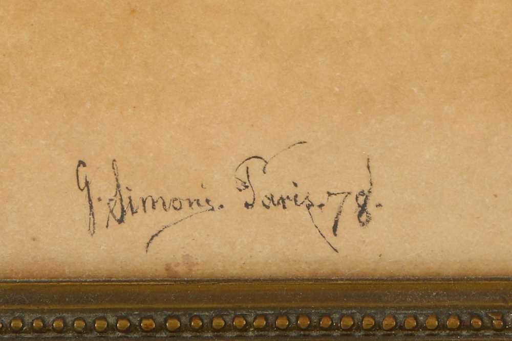 Lot 324 - GUSTAVO SIMONI (ITALIAN 1846-1926)