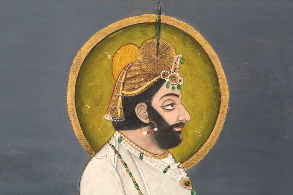 Lot 321 - A SEATED PORTRAIT OF MAHARANA BHIM SINGH OF