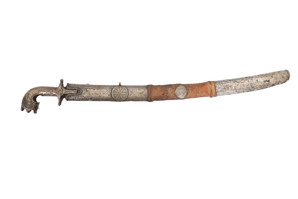 Lot 395 - A NORTH AFRICAN NIMCHA SWORD