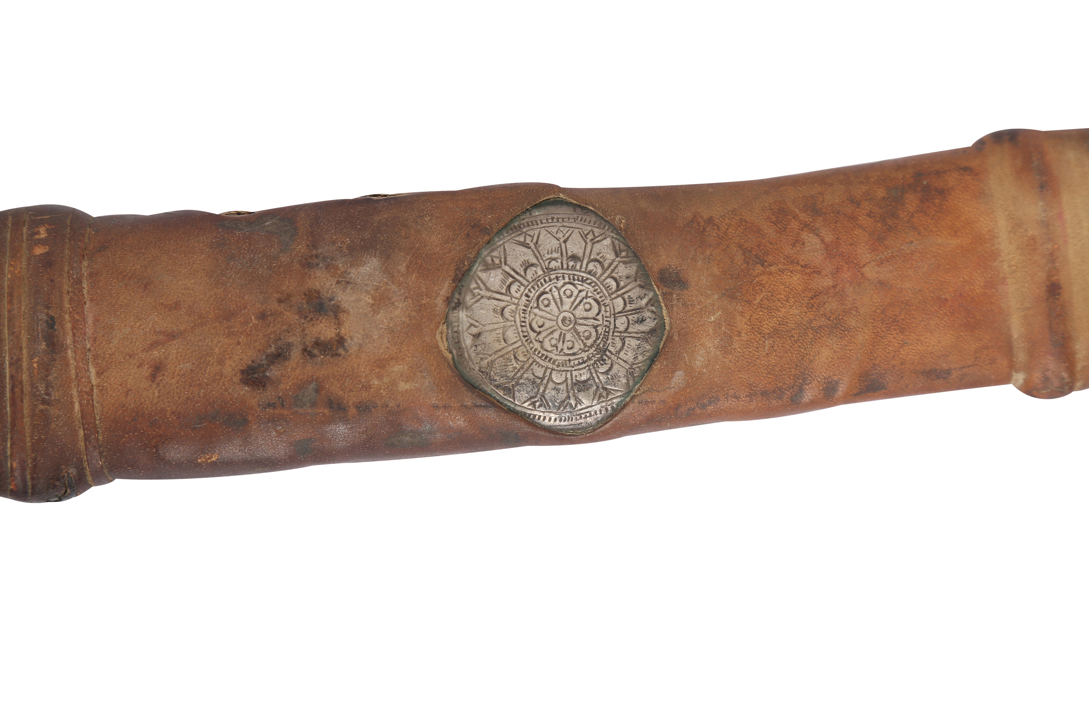 Lot 395 - A NORTH AFRICAN NIMCHA SWORD