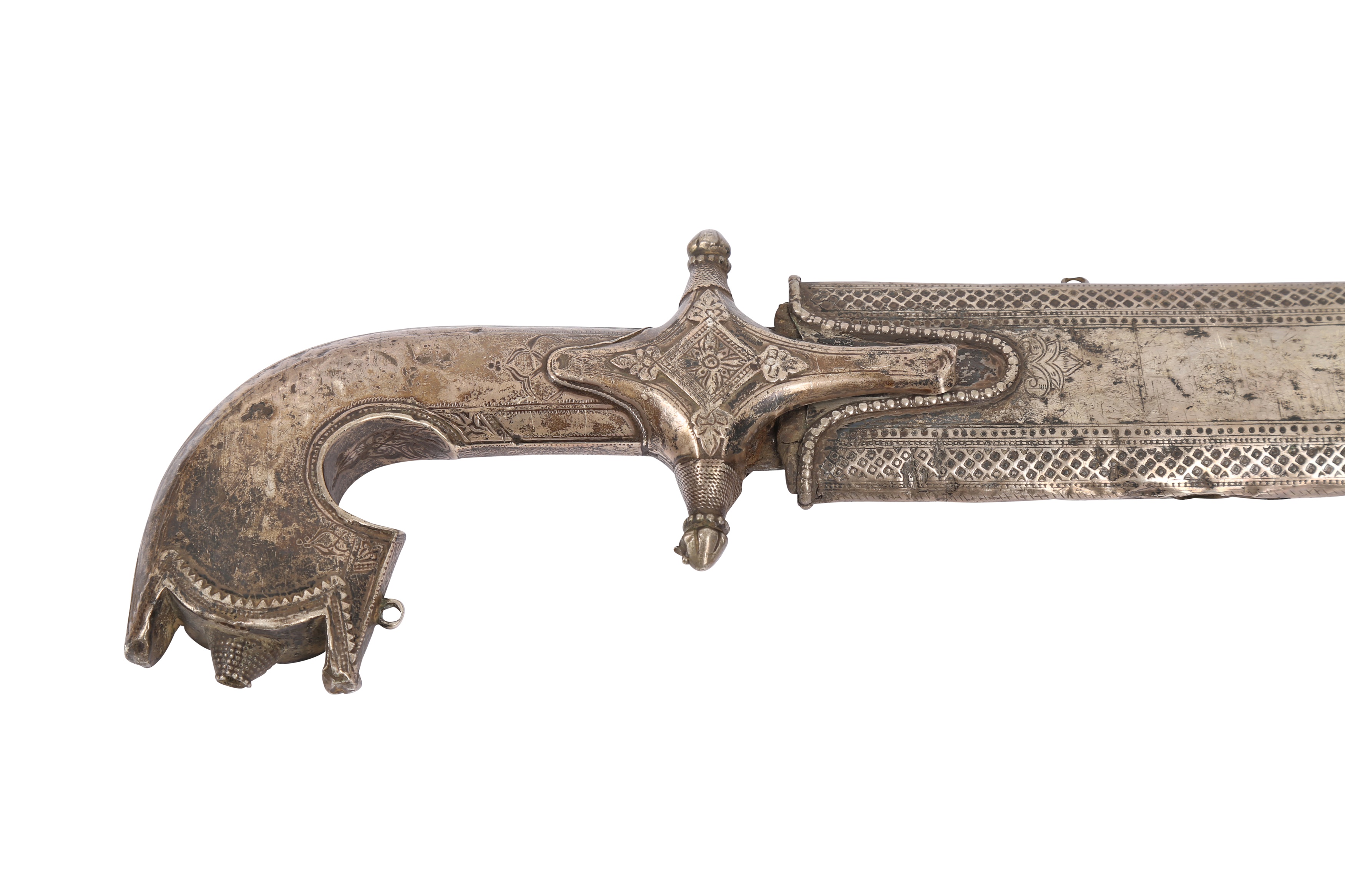 Lot 395 - A NORTH AFRICAN NIMCHA SWORD
