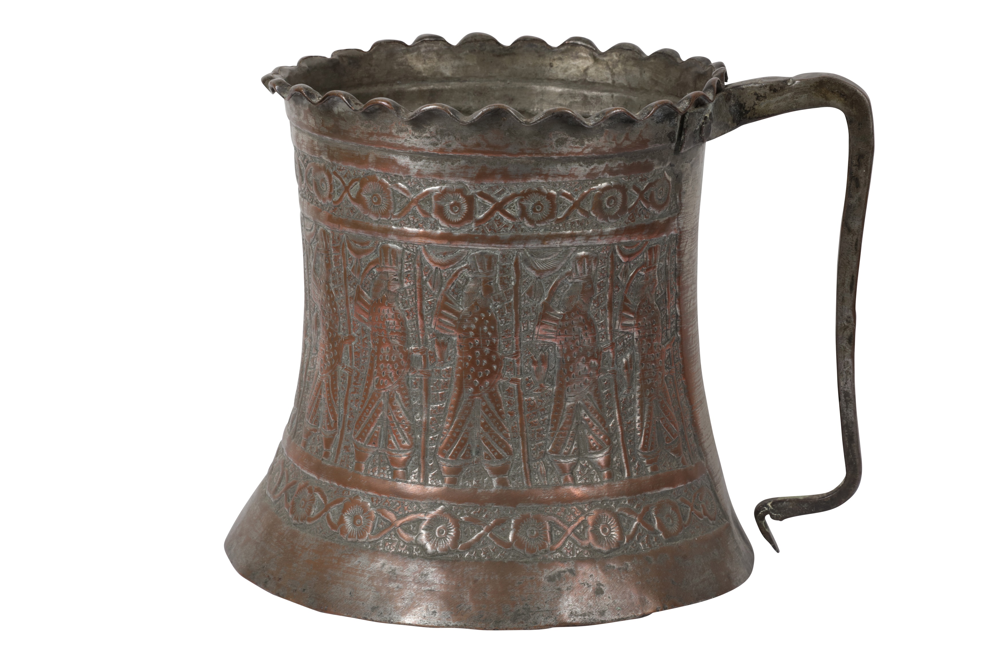 Lot 60 - AN UNUSUAL LARGE COPPER VESSEL