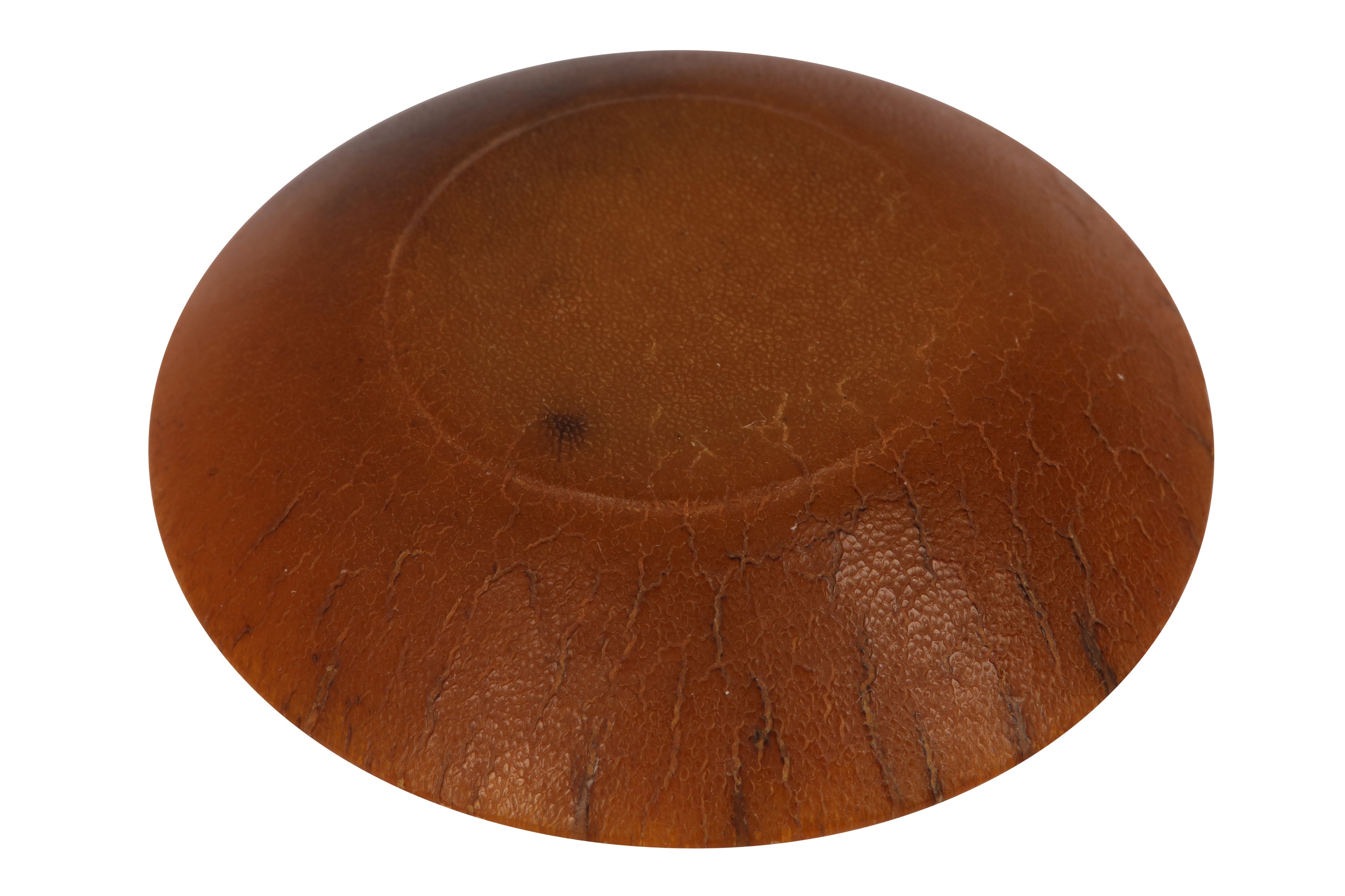 Lot 506 - λ A CHINESE RHINOCEROS HORN SNUFF TRAY.