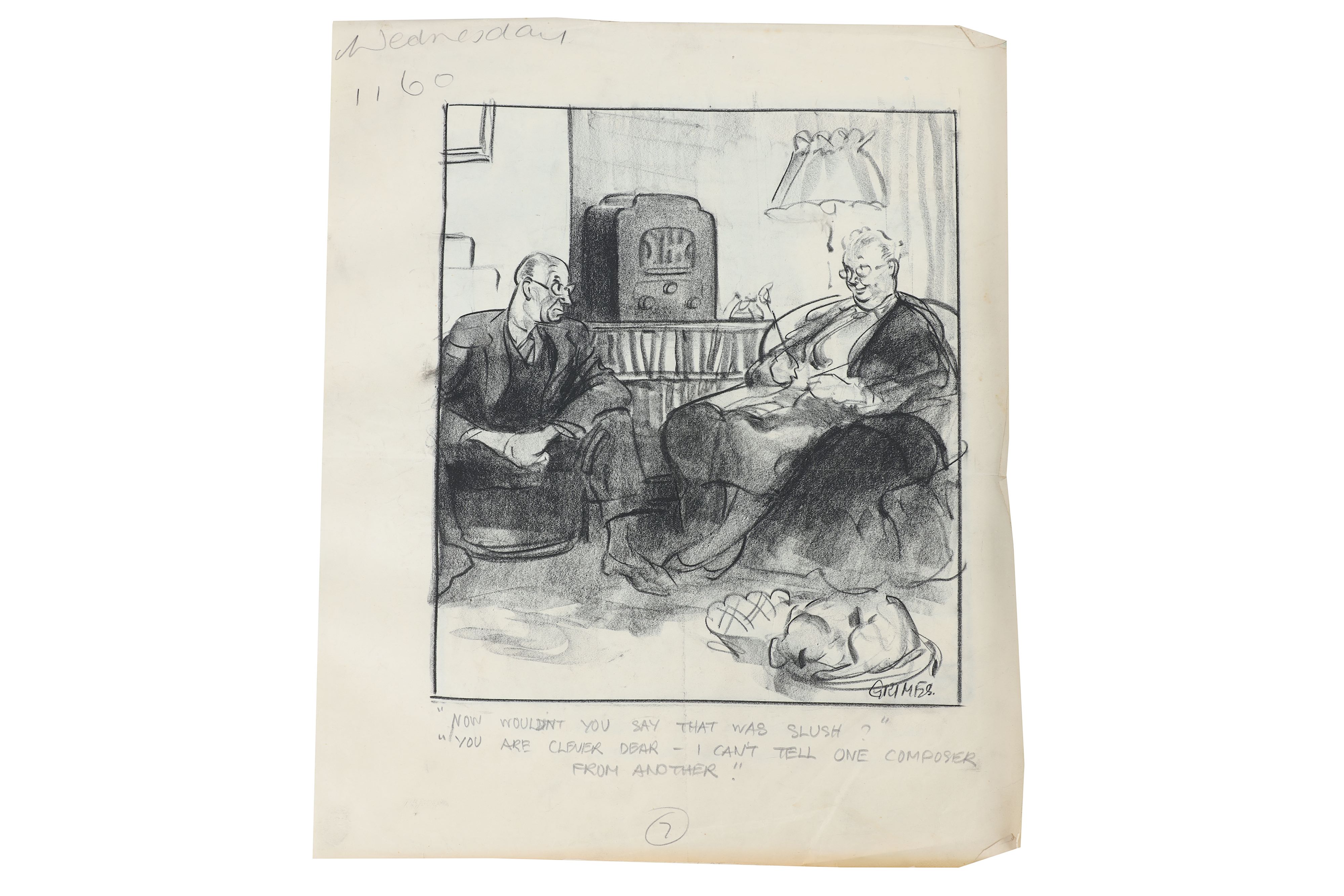 Lot 380 - Grimes (Leslie) Cartoons.