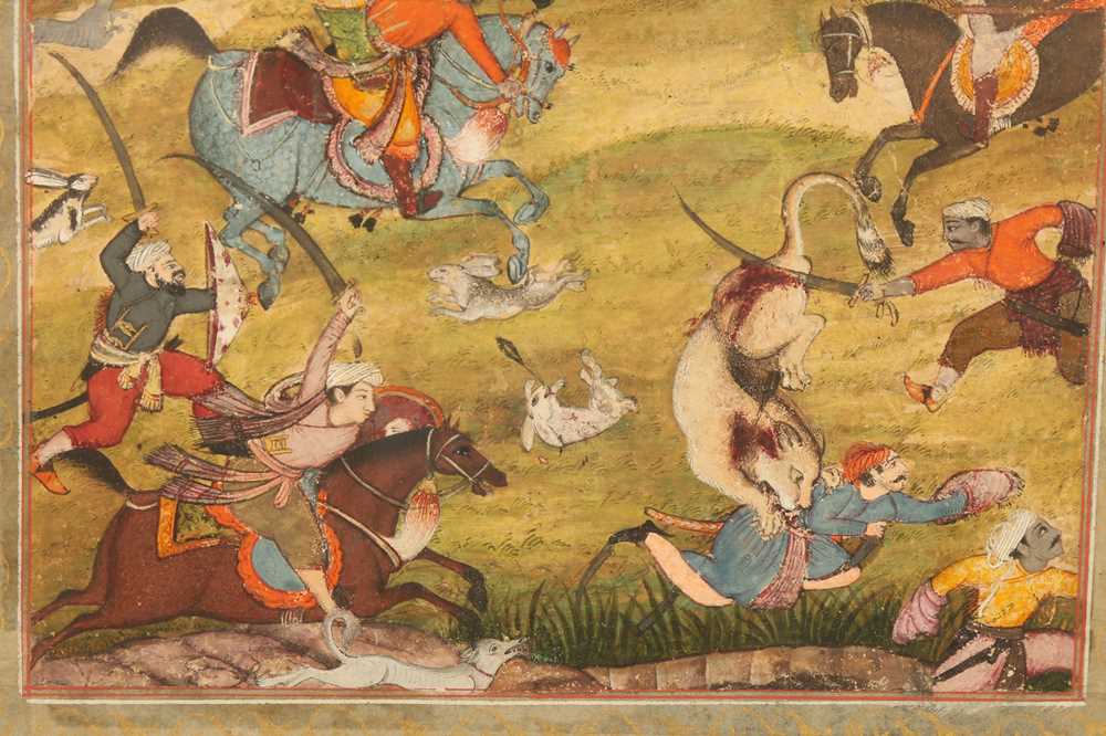 Lot 339 - A Lion Hunting Scene