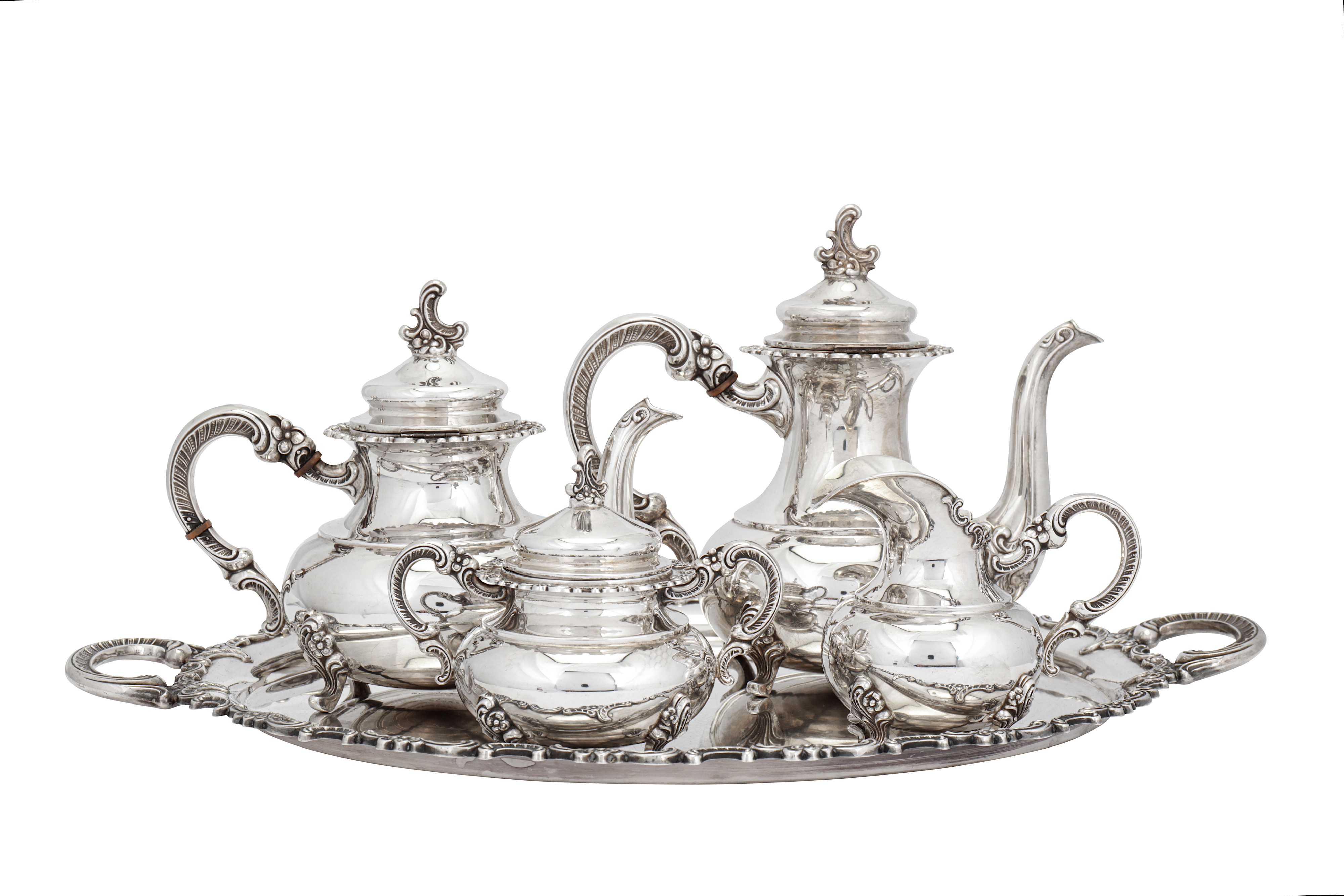 Lot 259 - A mid- 20th century German sterling silver