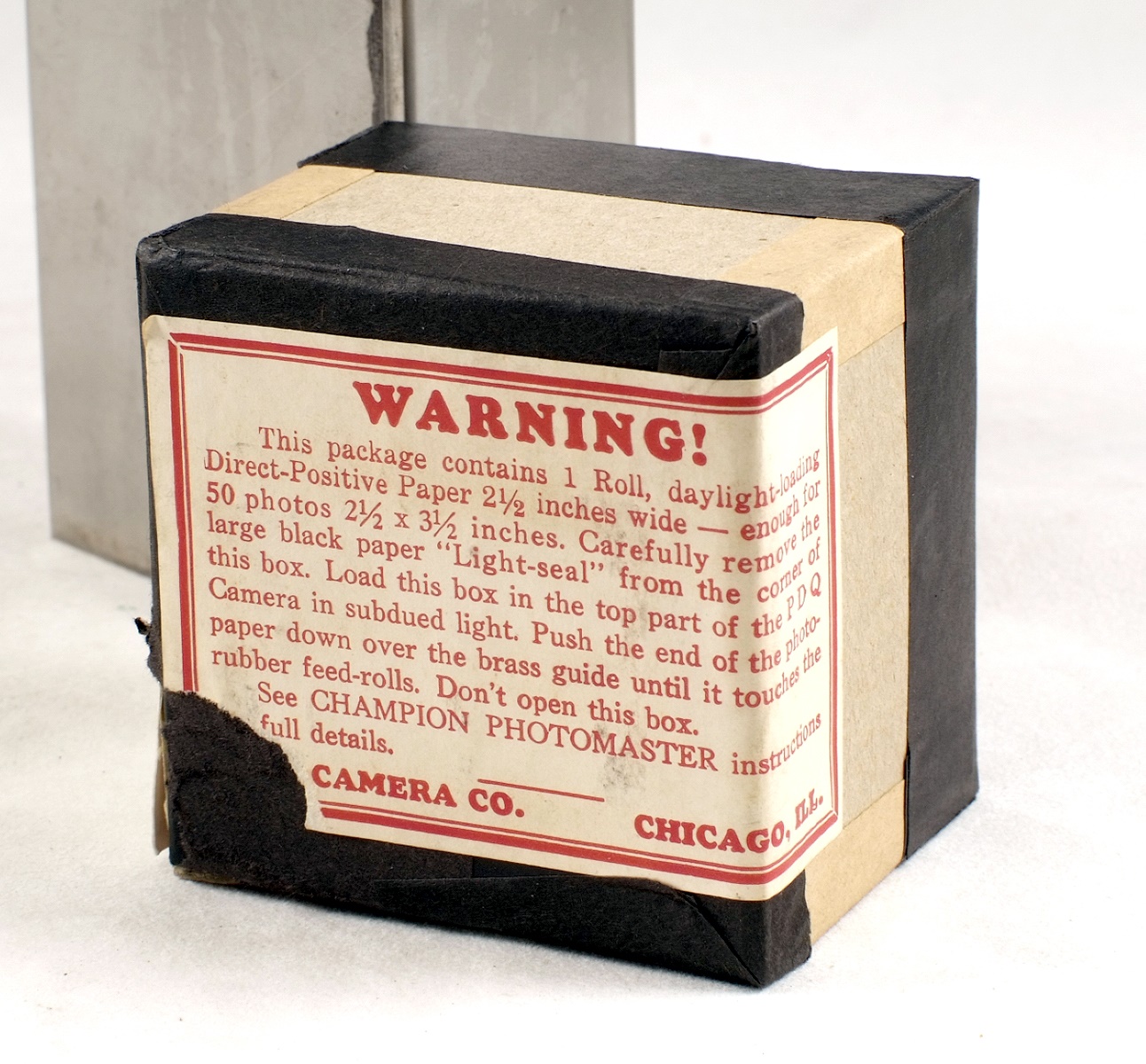 Lot 24 - Aptus Ferrotype (Tin-Type) Camera by Moore