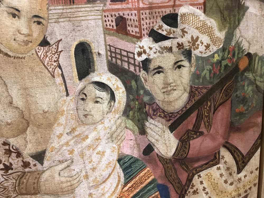 Lot 764 - A BURMESE ROYAL FAMILY PORTRAIT.