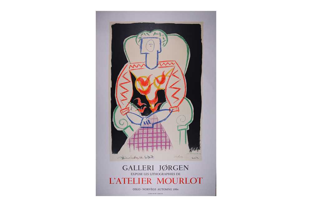 Lot 558 - Picasso (Pablo) Tête d'arlequin [Harlequin