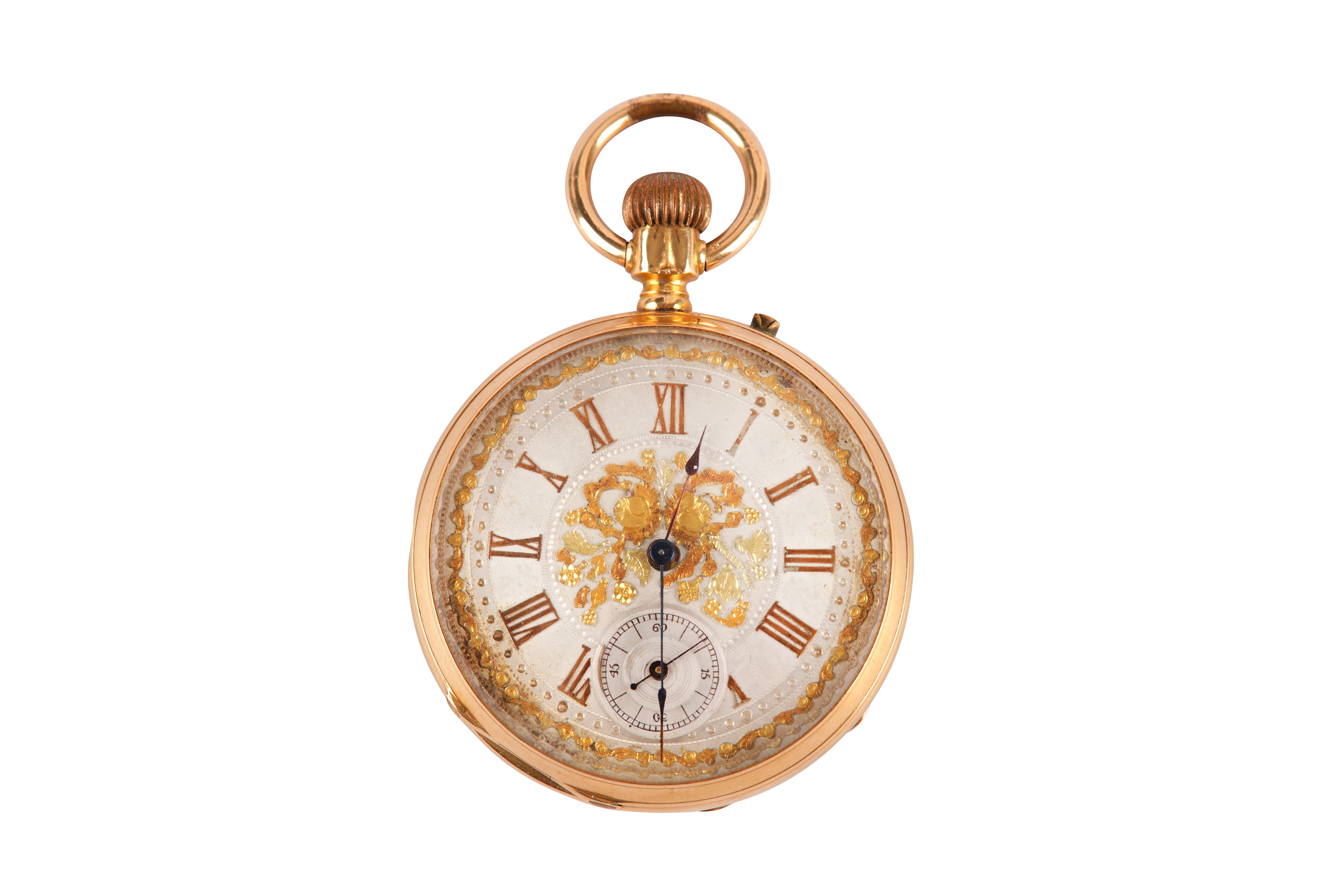 Lot 378 - OPEN FACE POCKET WATCH.