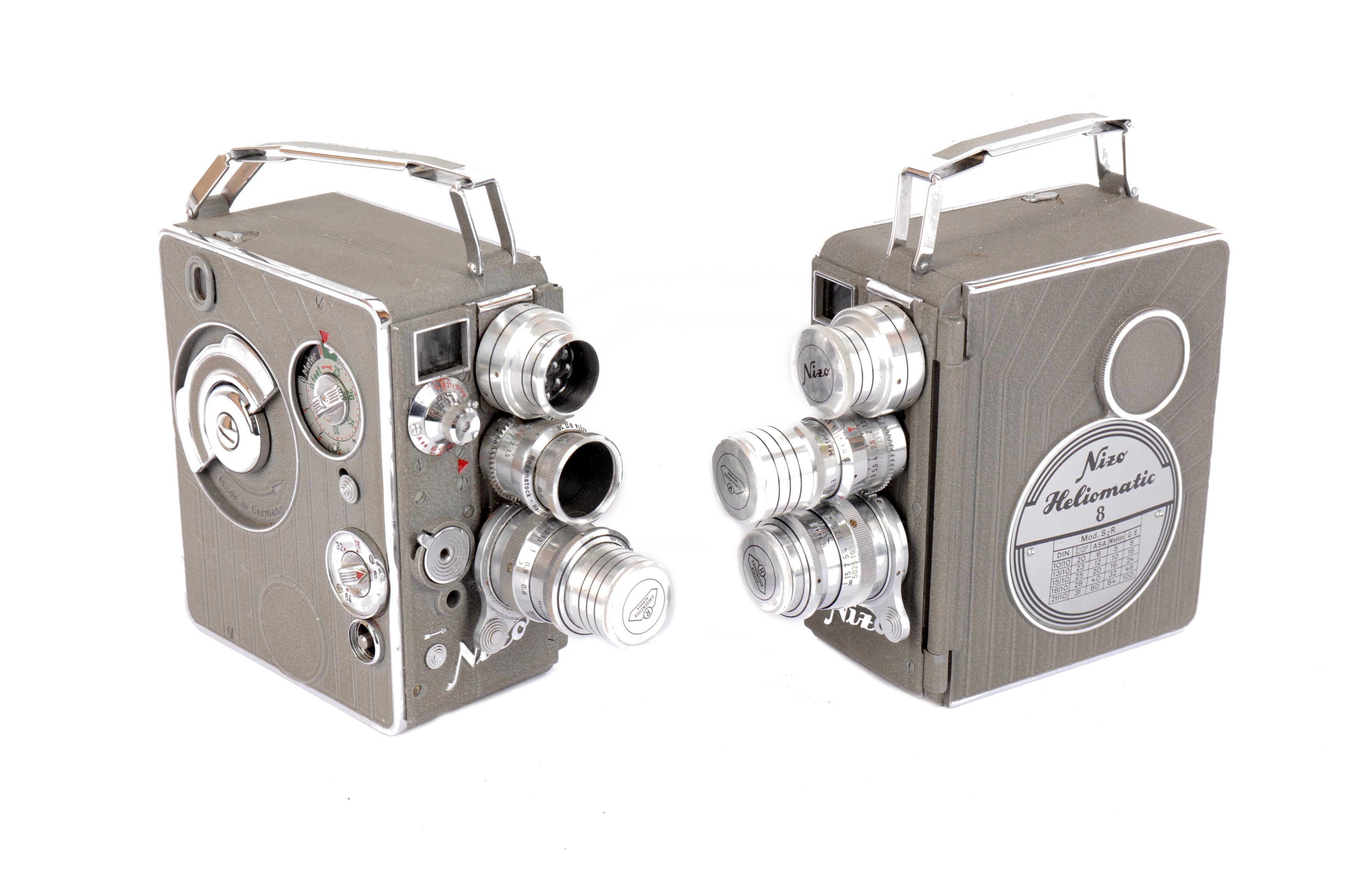 Lot 627 - A Group of Three Nizo 8mm Cine Cameras