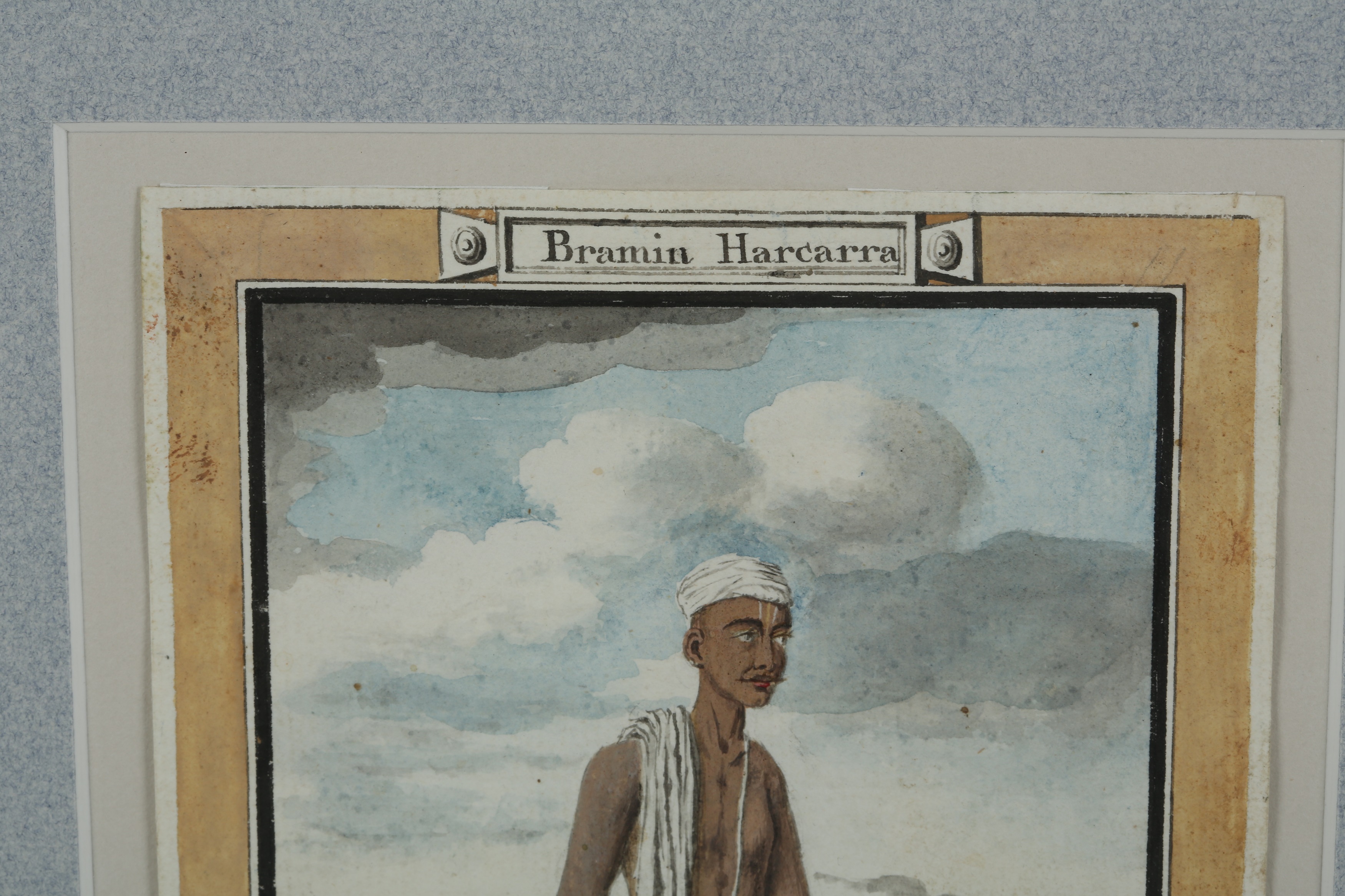 Lot 348 - TWO WATERCOLOURS OF INDIAN POSTAL RUNNERS