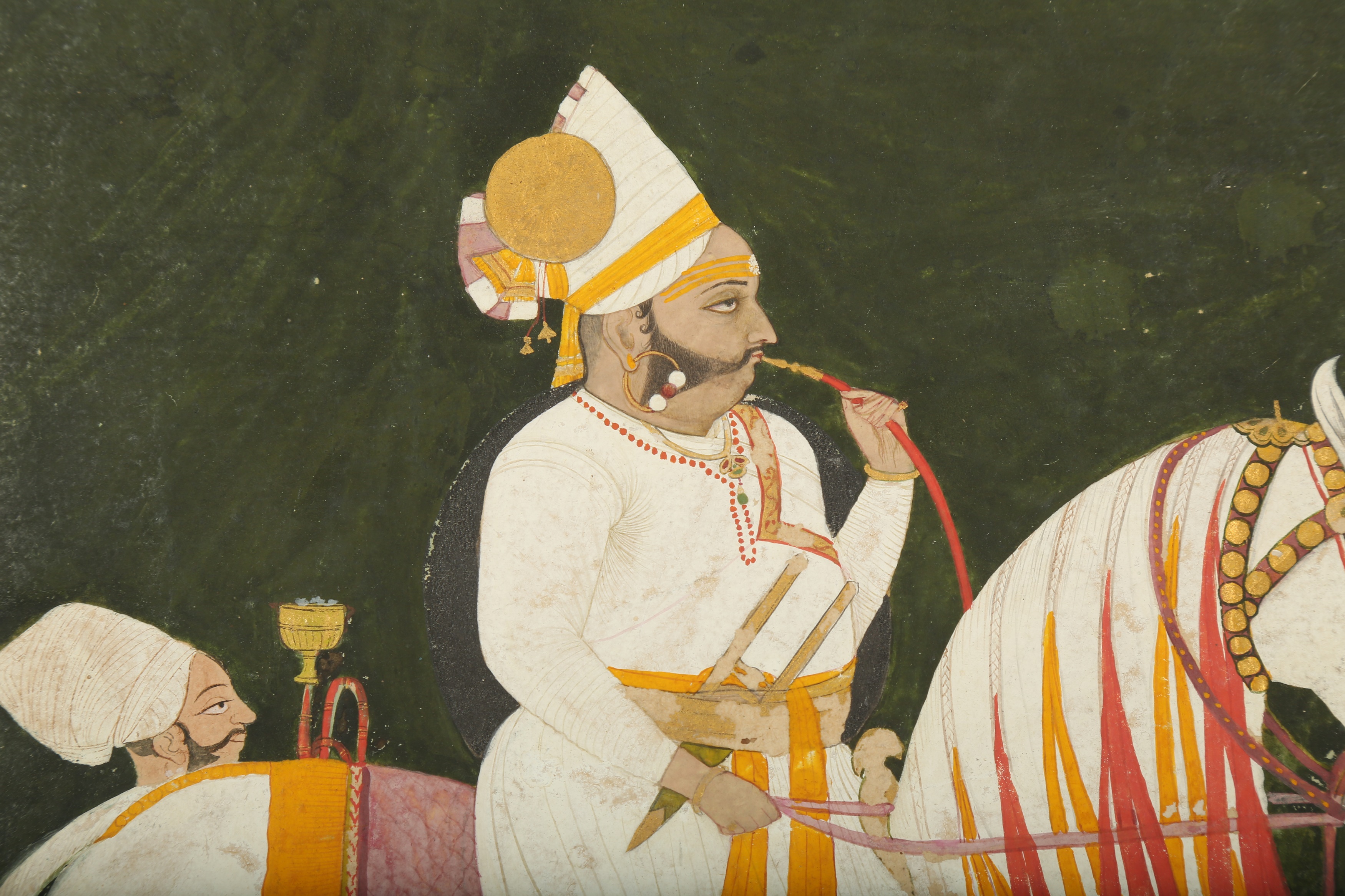 Lot 301 - AN EQUESTRIAN PORTRAIT OF MAHARAJA BAKHT