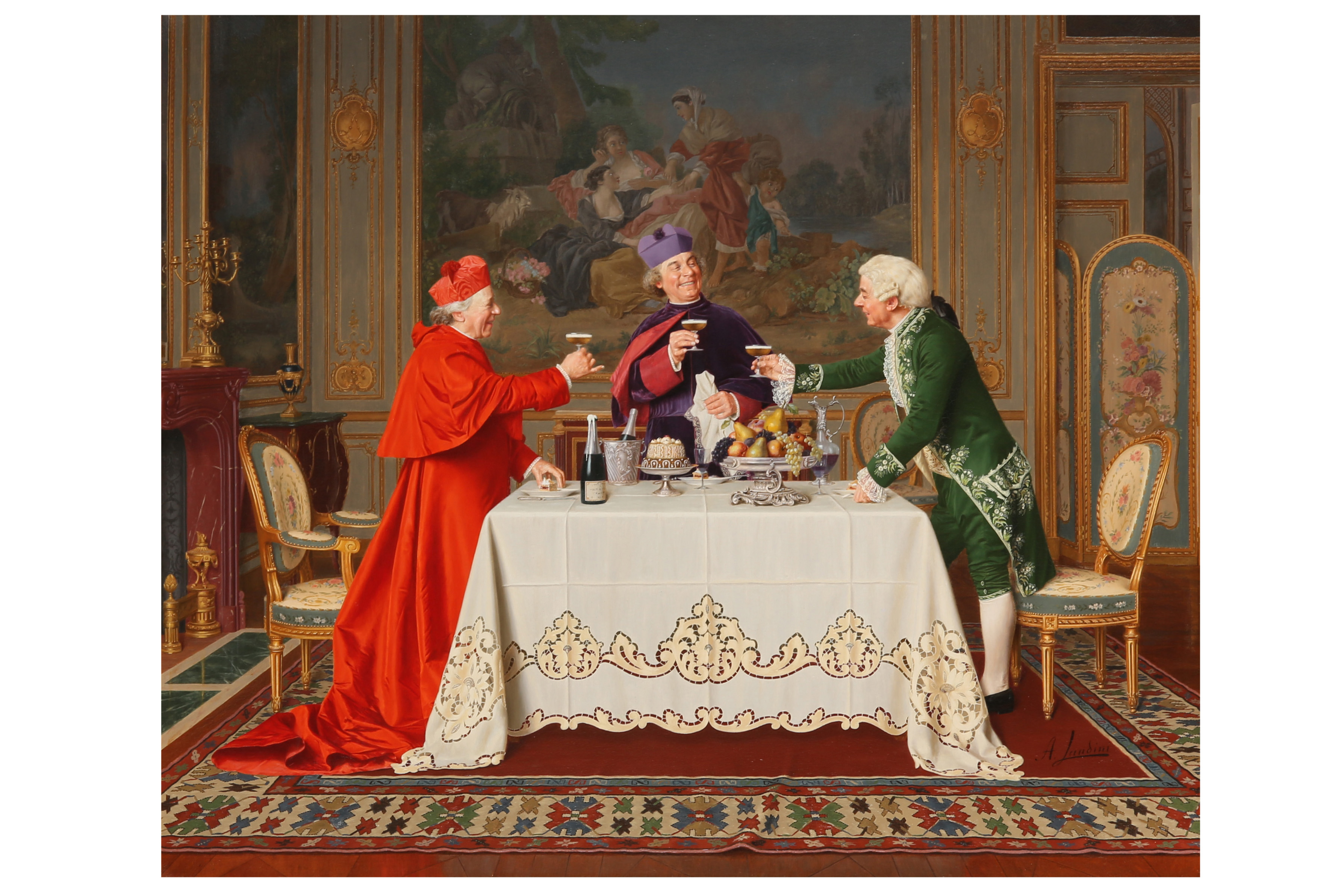 Lot 358 - ANDREA LANDINI (ITALIAN 1847-1912)