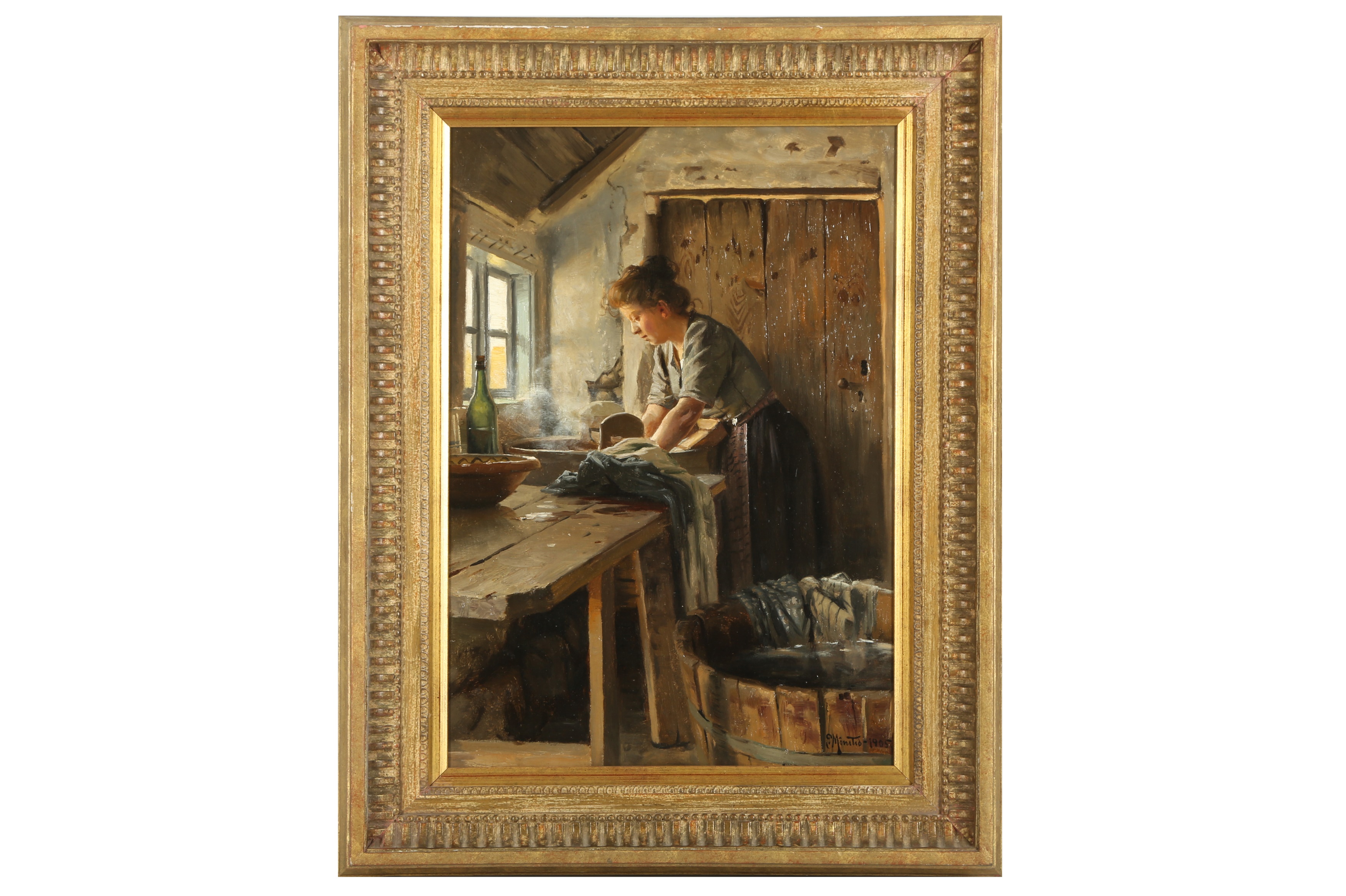 Lot 375 - PEDER MONSTED (DANISH 1859-1941)