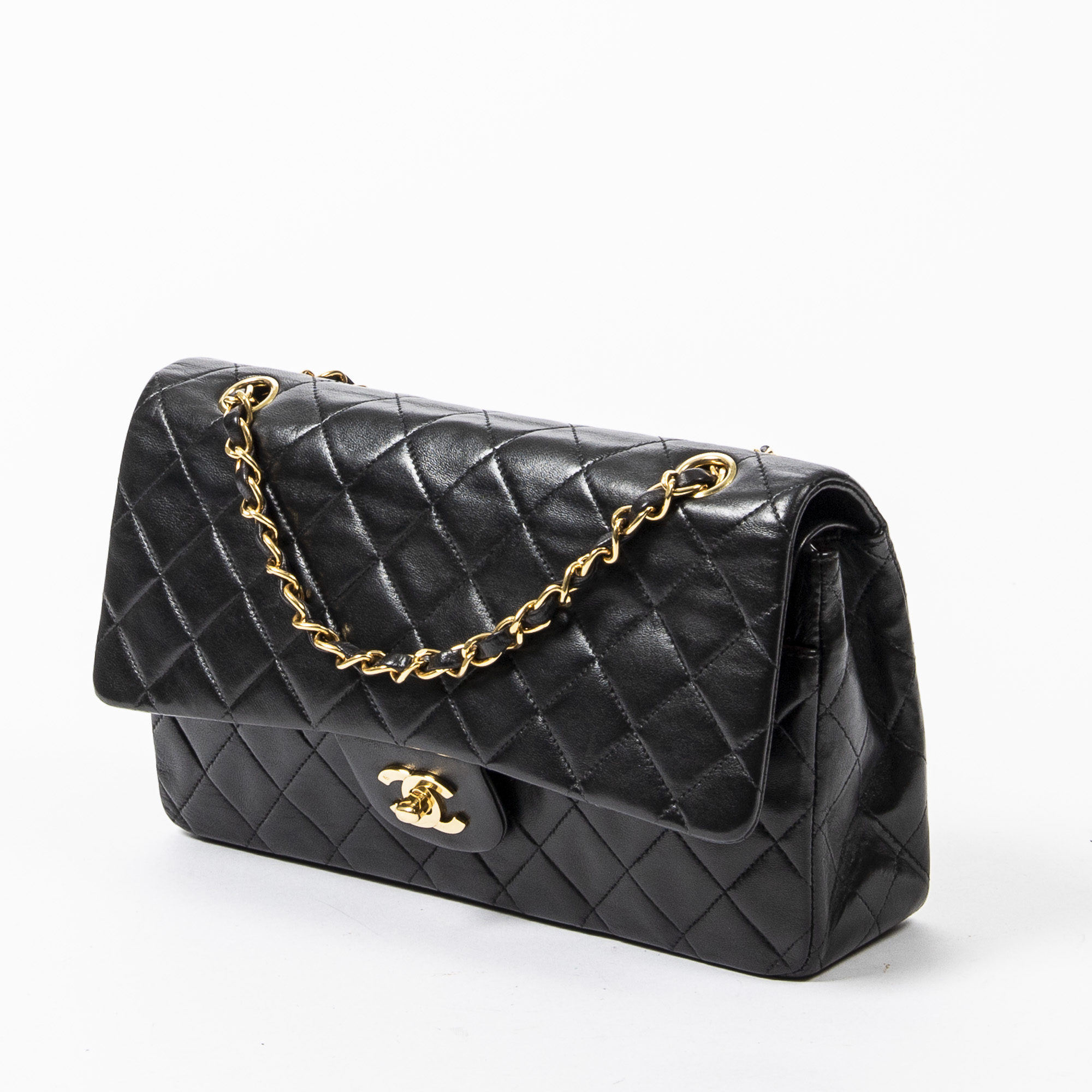 Lot 266 - Chanel Black Medium Double Flap Bag