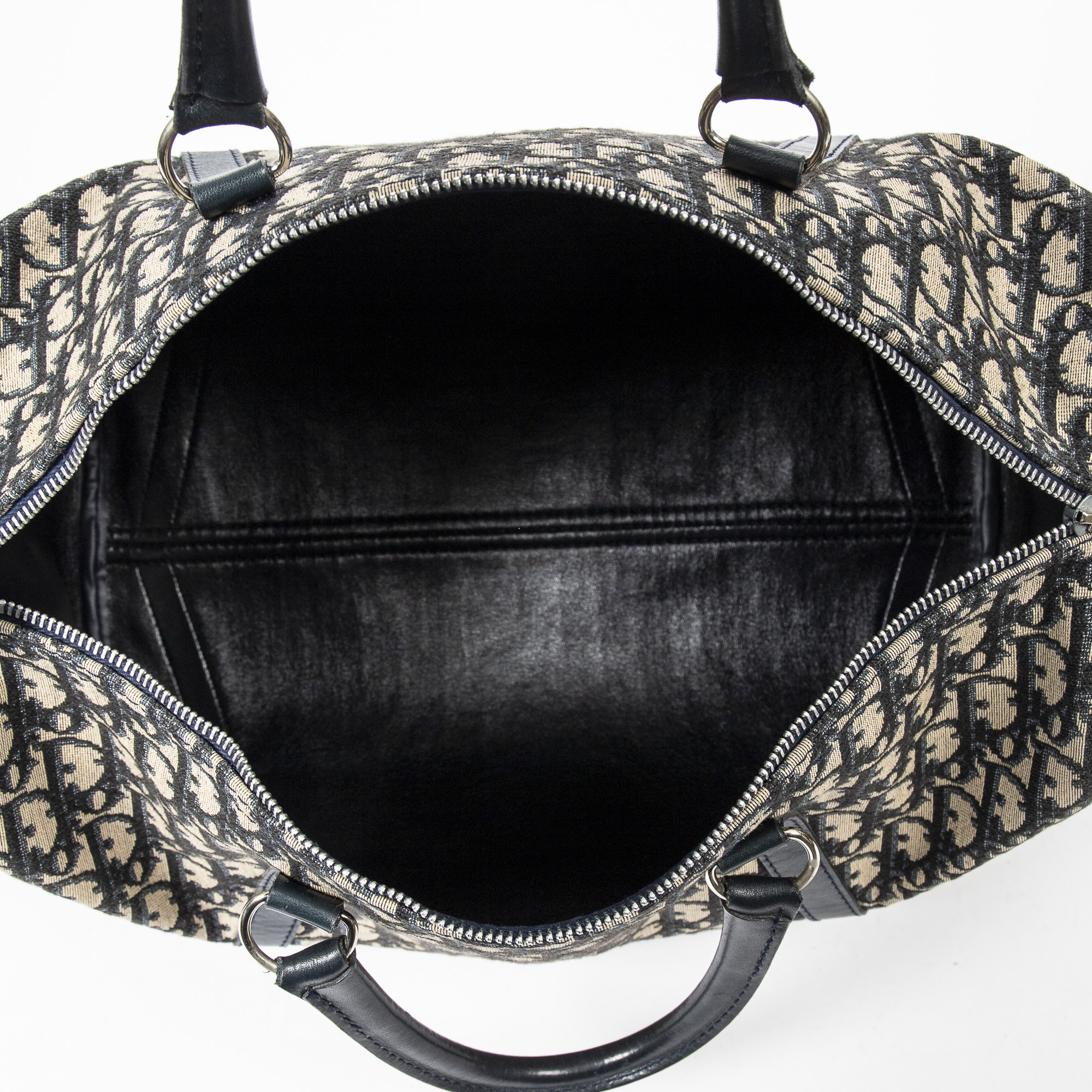 Lot 257 - Christian Dior Black Monogram Boston Bag