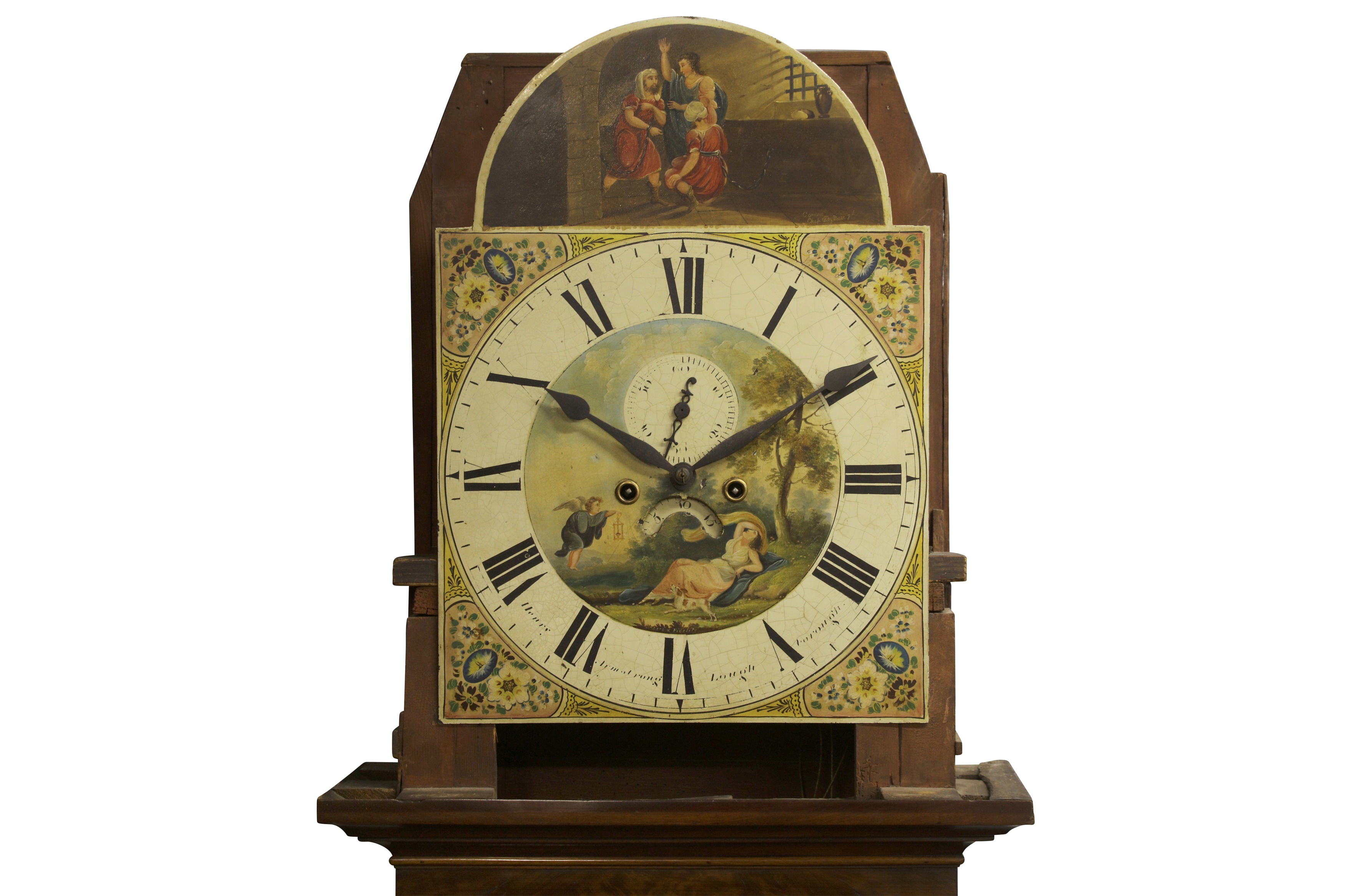 Lot 222 - A 19TH CENTURY MAHOGANY LONGCASE CLOCK WITH