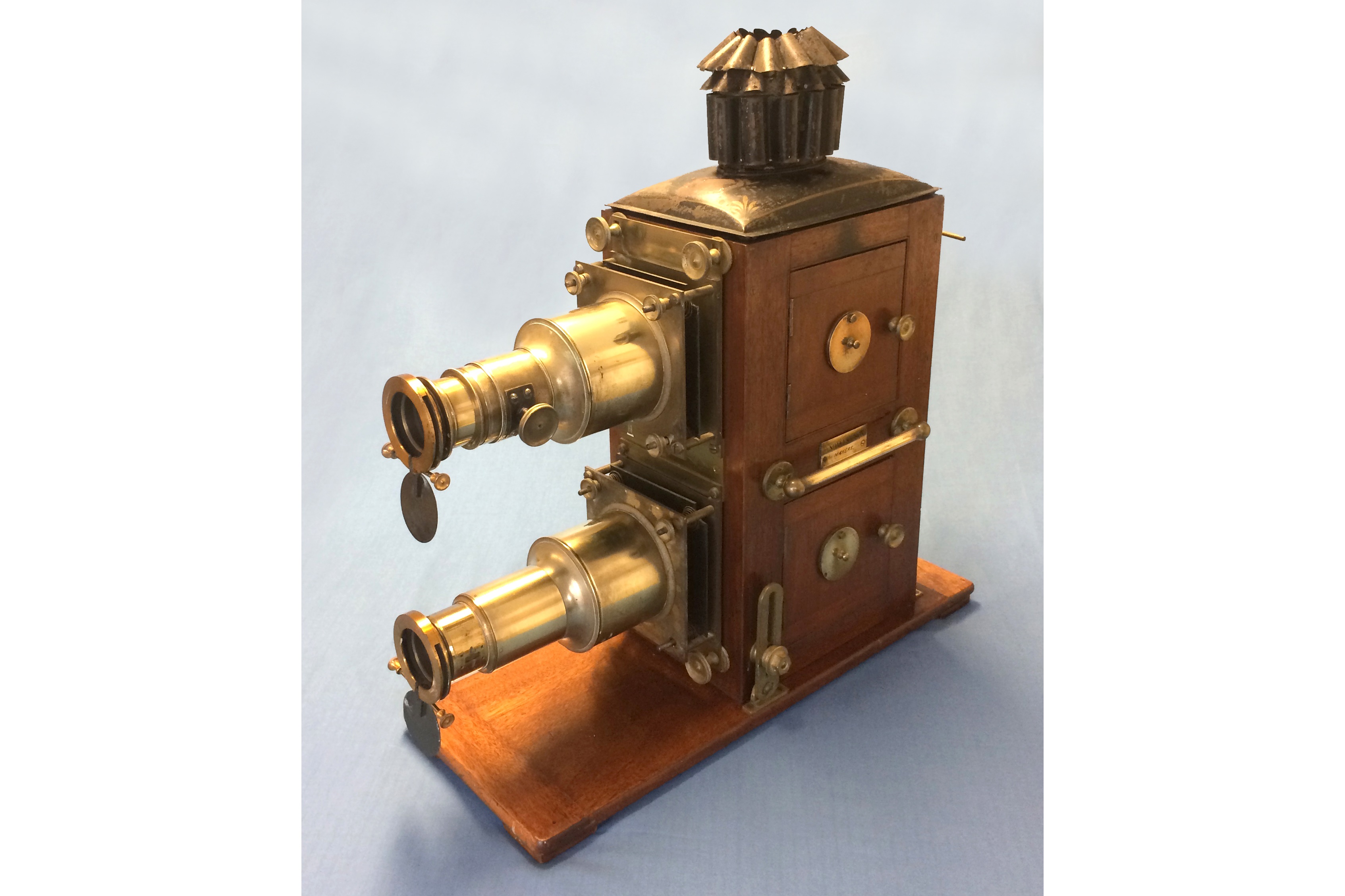 Lot 362 - A Large, Bi-Unial Magic Lantern Projector by