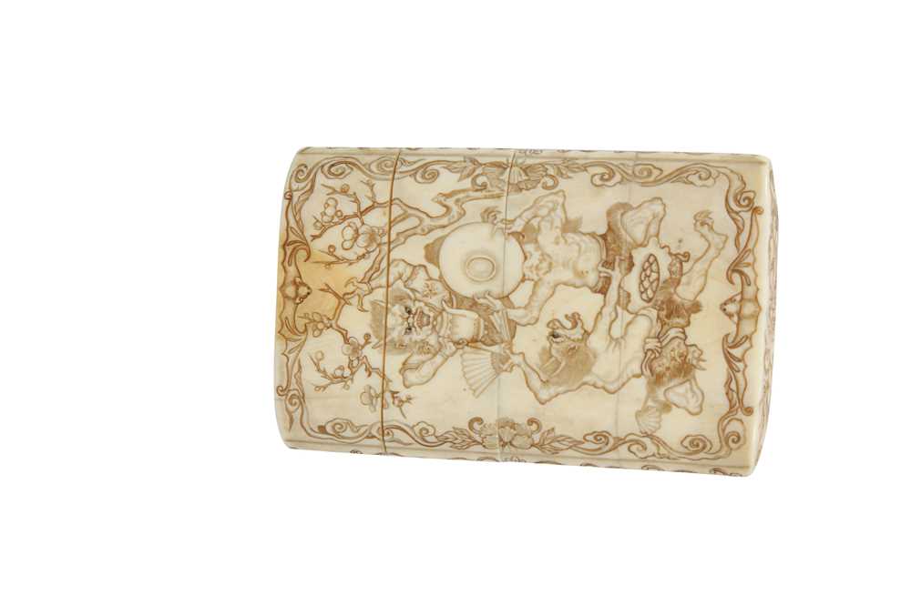 Lot 164 - A JAPANESE IVORY FOUR DIVISION INRO, LATE