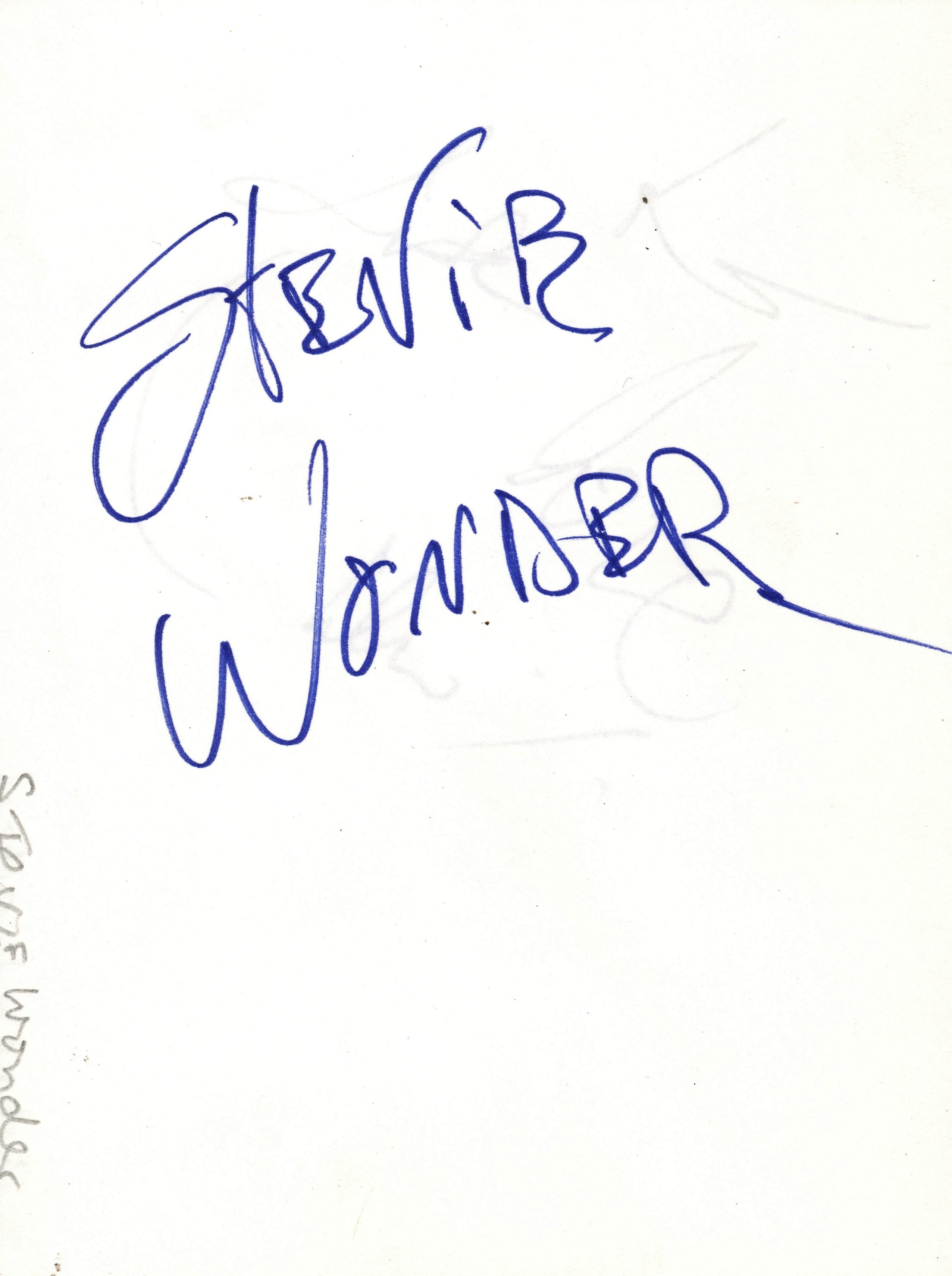 Lot 1424 - Autograph Albums.- Incl. Stevie Wonder