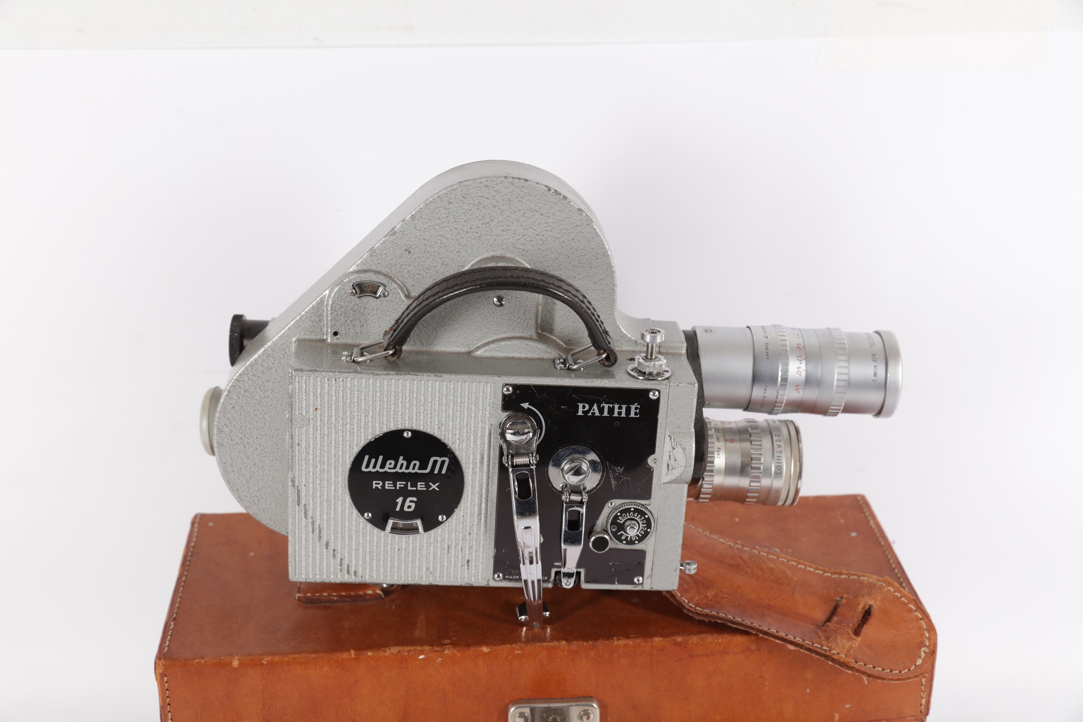 Lot 72 - A Pathé Webo-M Reflex 16mm Cine Camera