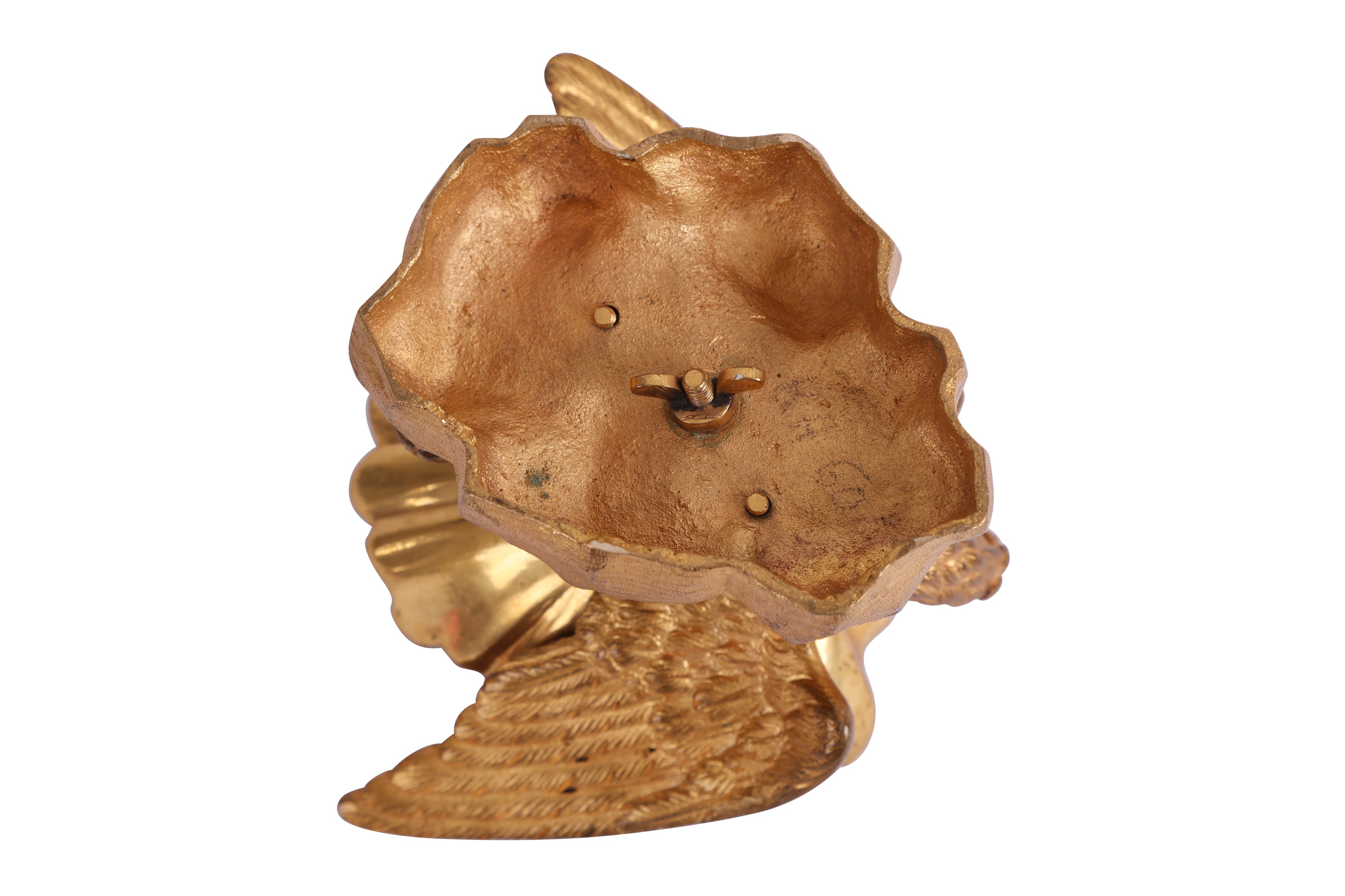 Lot 465 - A GILT BRONZE SALT, IN THE EIGHTEENTH