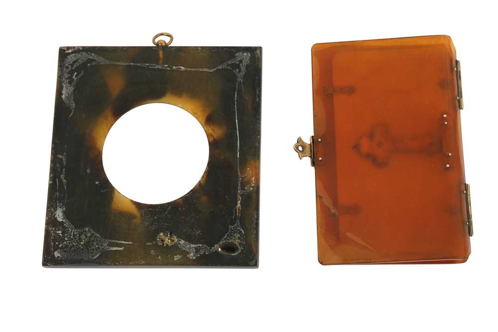 Lot 207 - A FRENCH TORTOISE SHELL FRAME, LATE