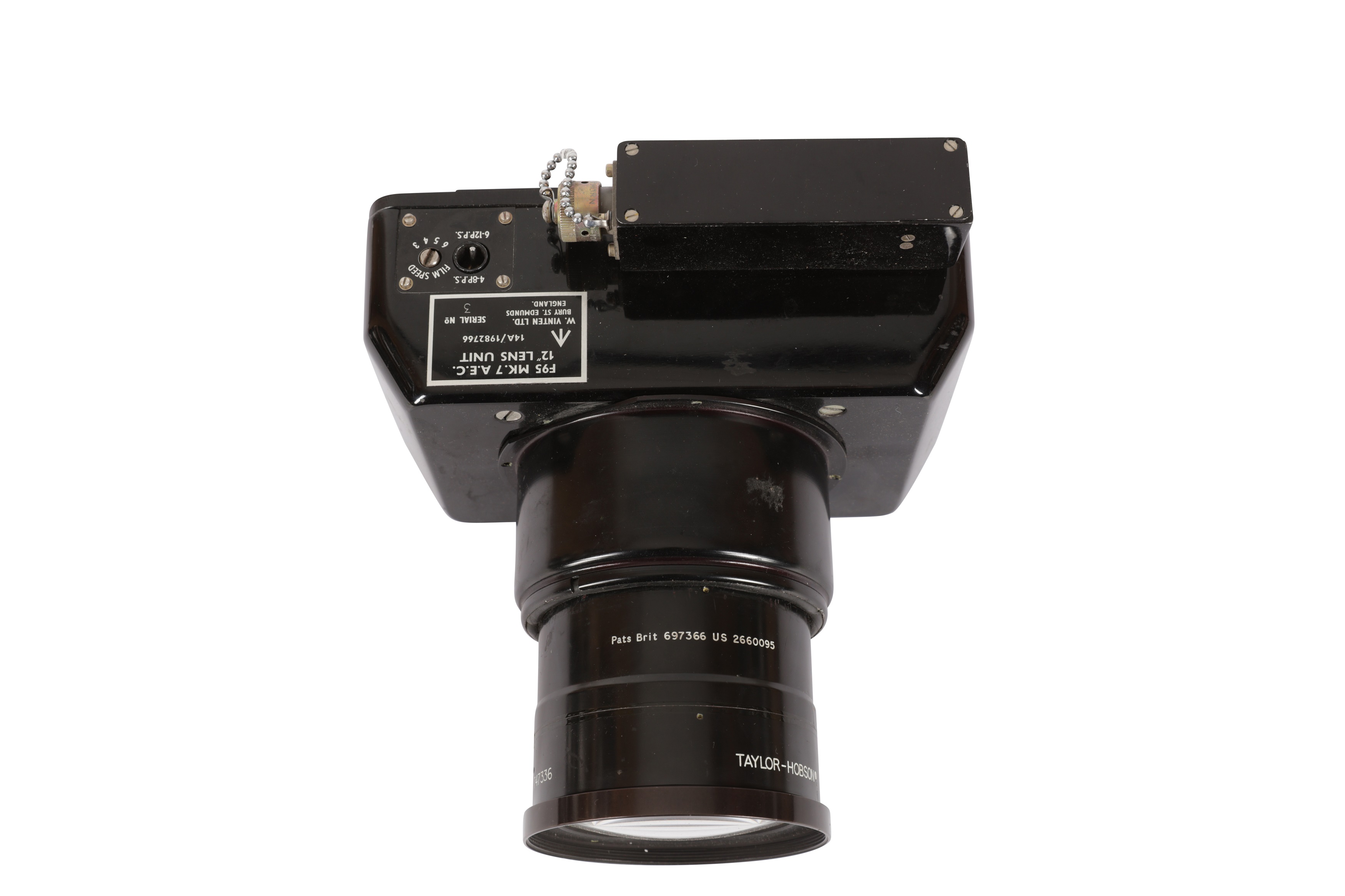Lot 15 A Rare Taylor Hobson 12 F4 Lens Assembly
