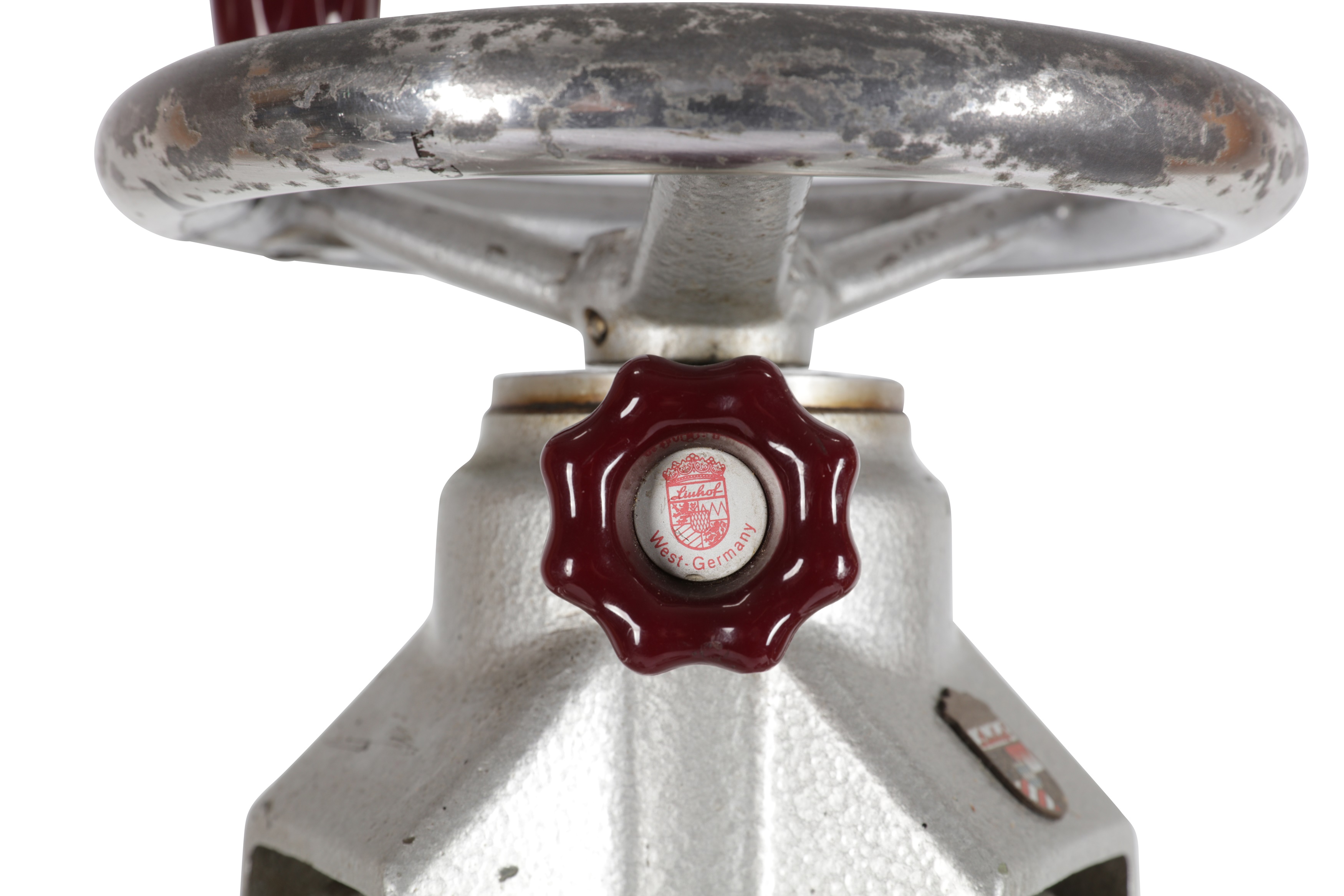 Lot 43 - A Linhof DeLuxe Geared Dolly Studio Tripod