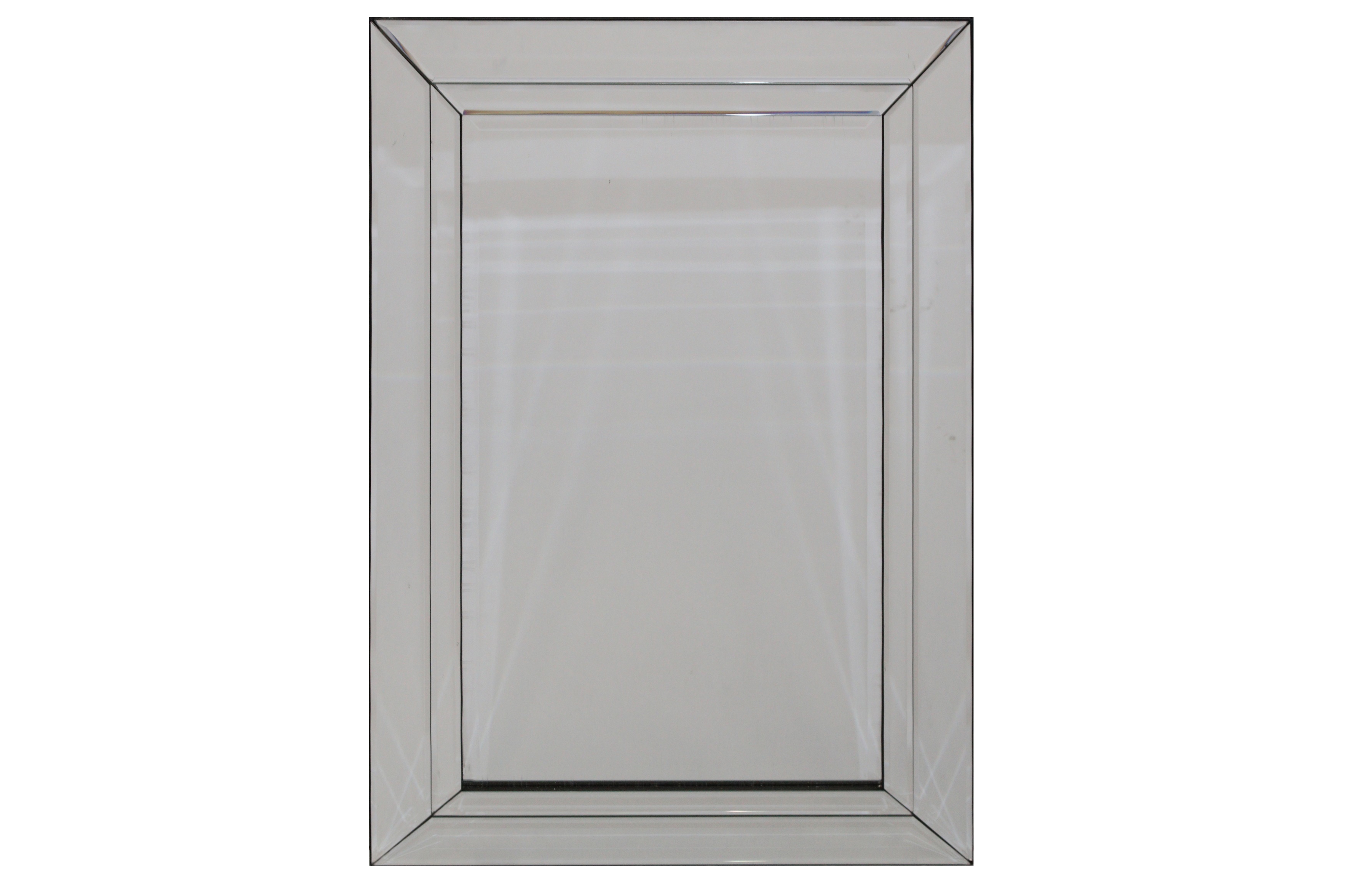 Lot 45 - A CONTEMPORARY RECTANGULAR MIRROR