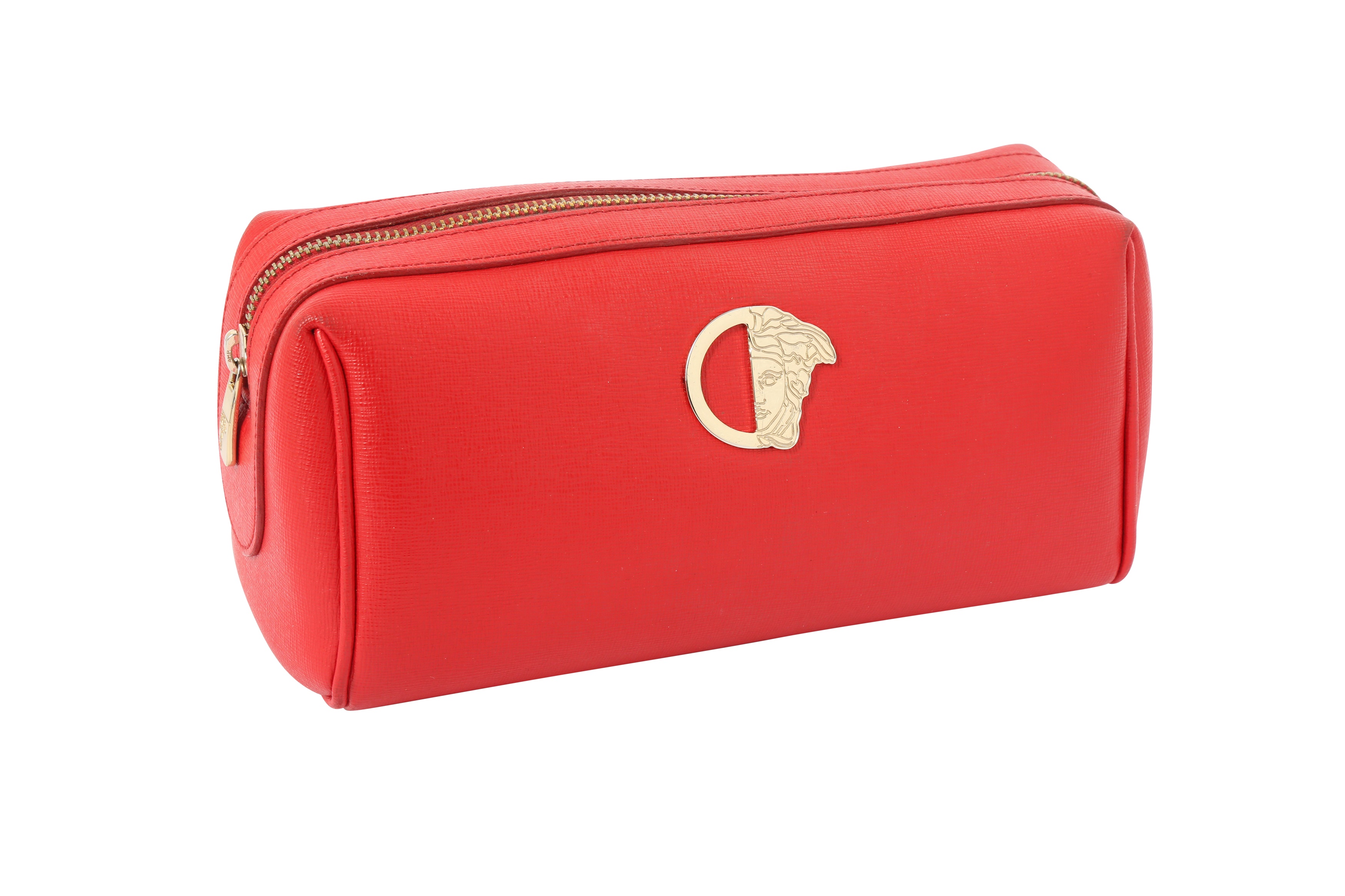 Lot 372 - VERSACE COLLECTION RED COSMETIC BAG