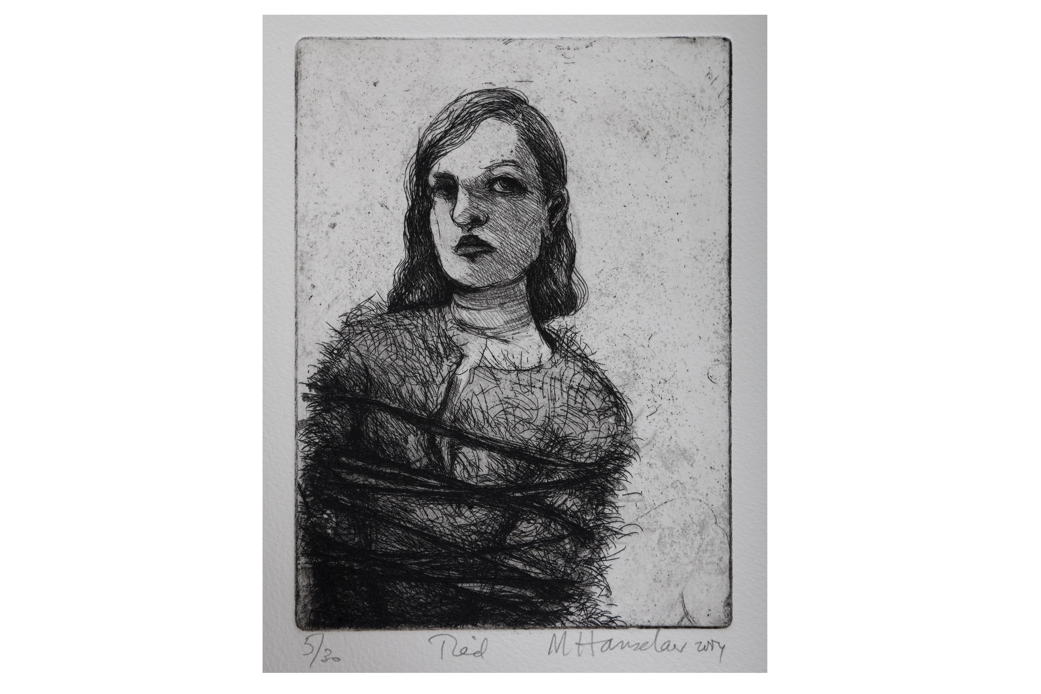 Lot 76 - MARCELLE HANSELAAR: 'TIED' AN ETCHING OF A