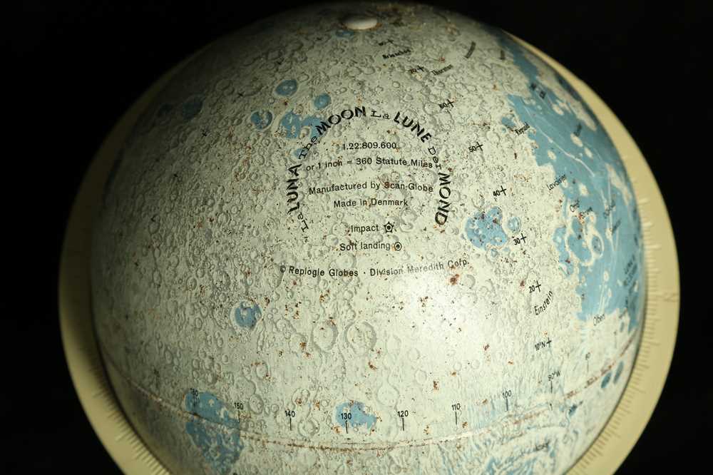 Lot 334 - TWO 1960'S LUNAR GLOBES