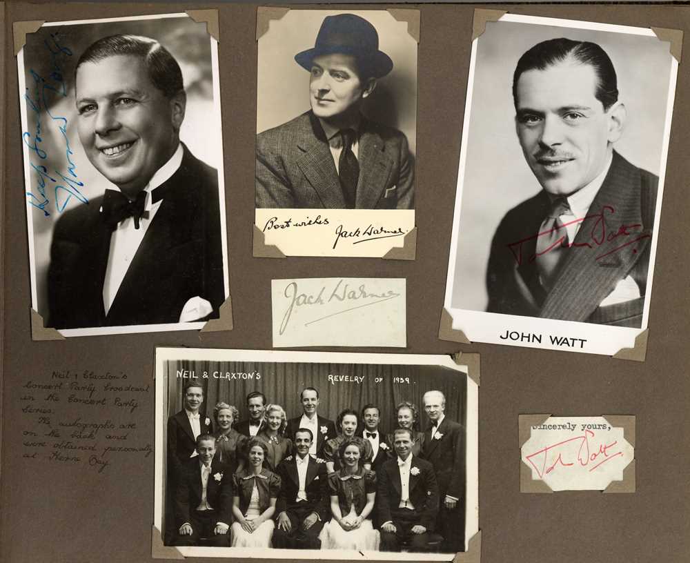Lot 1022 - Autograph Albums.- Actors and Entertainers