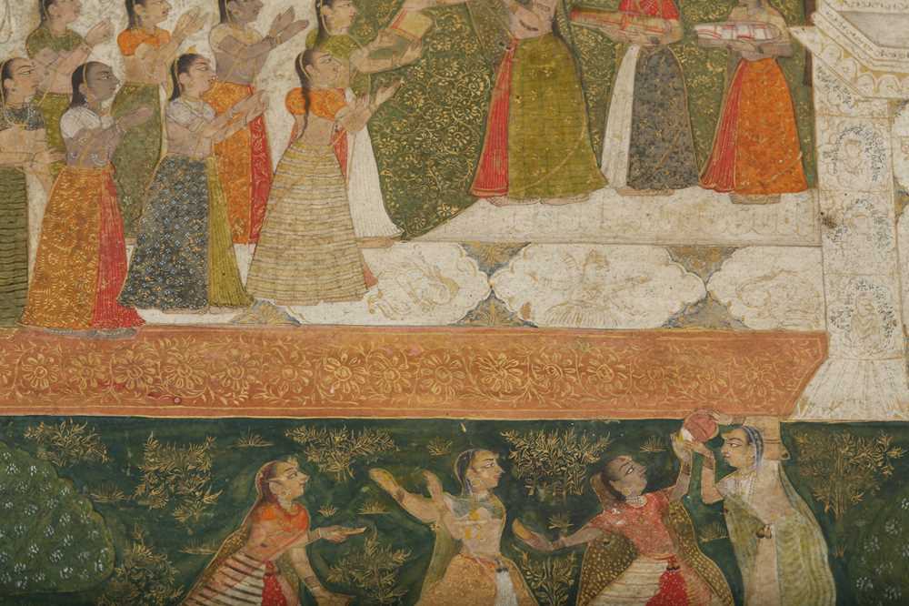 Lot 16 - AN ILLUSTRATION TO A BHAGAVATA PURANA SERIES: