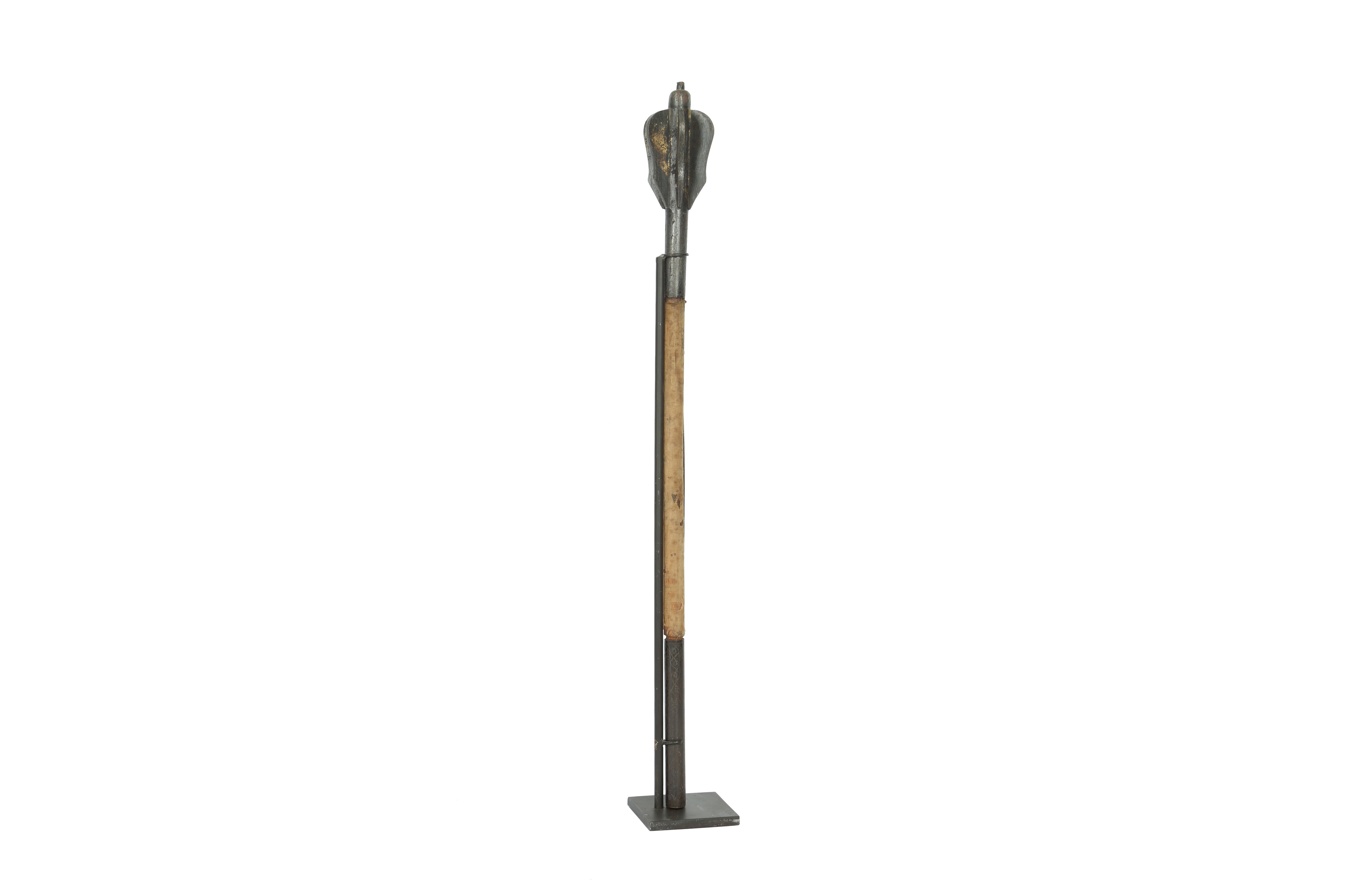 Lot 254 - AN INDIAN STEEL MACE