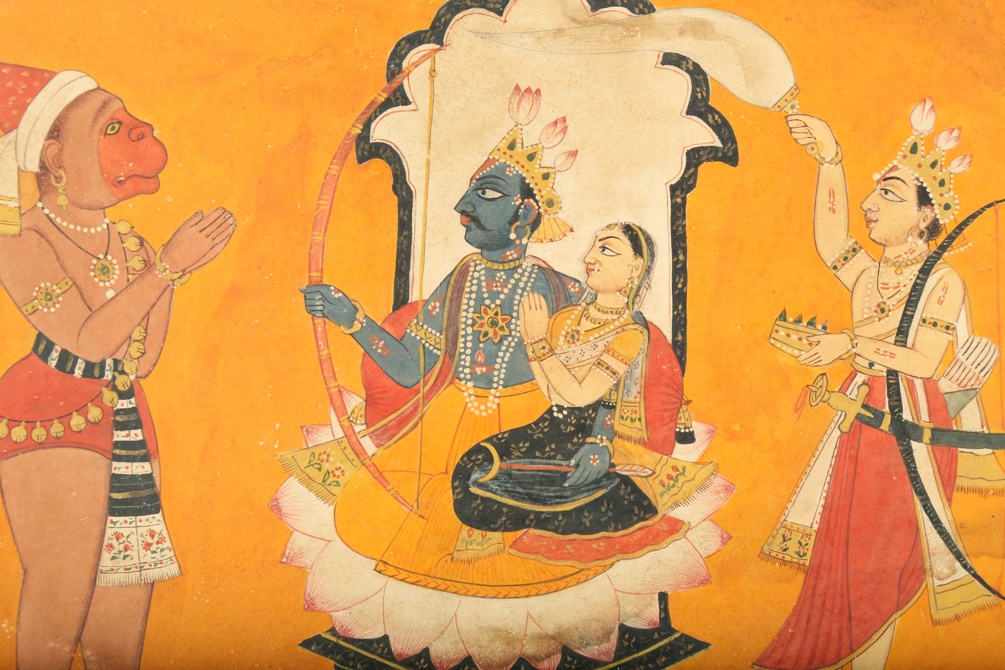 Lot 25 - SHRI RAMA AND SITA ON A THRONE