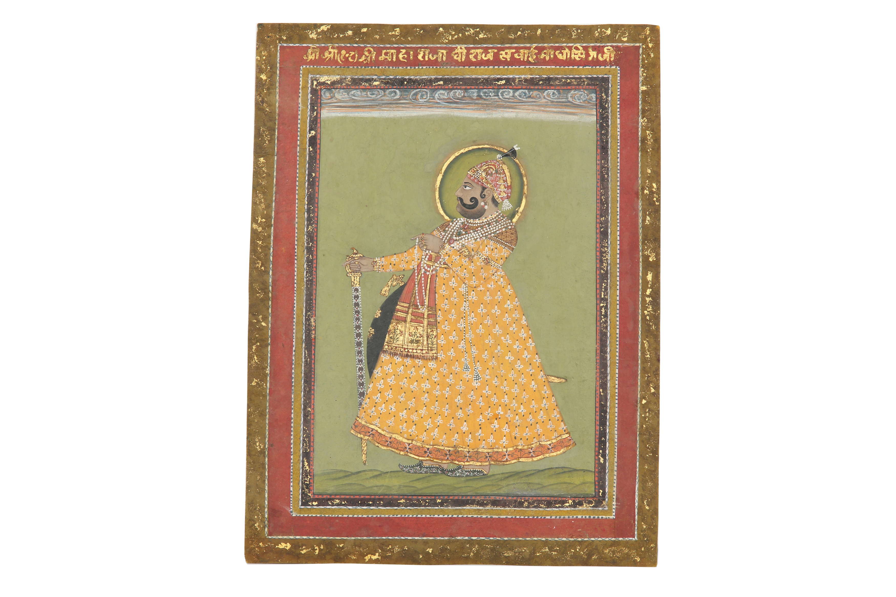 Lot 62 - THREE PORTRAITS OF INDIAN RULERS