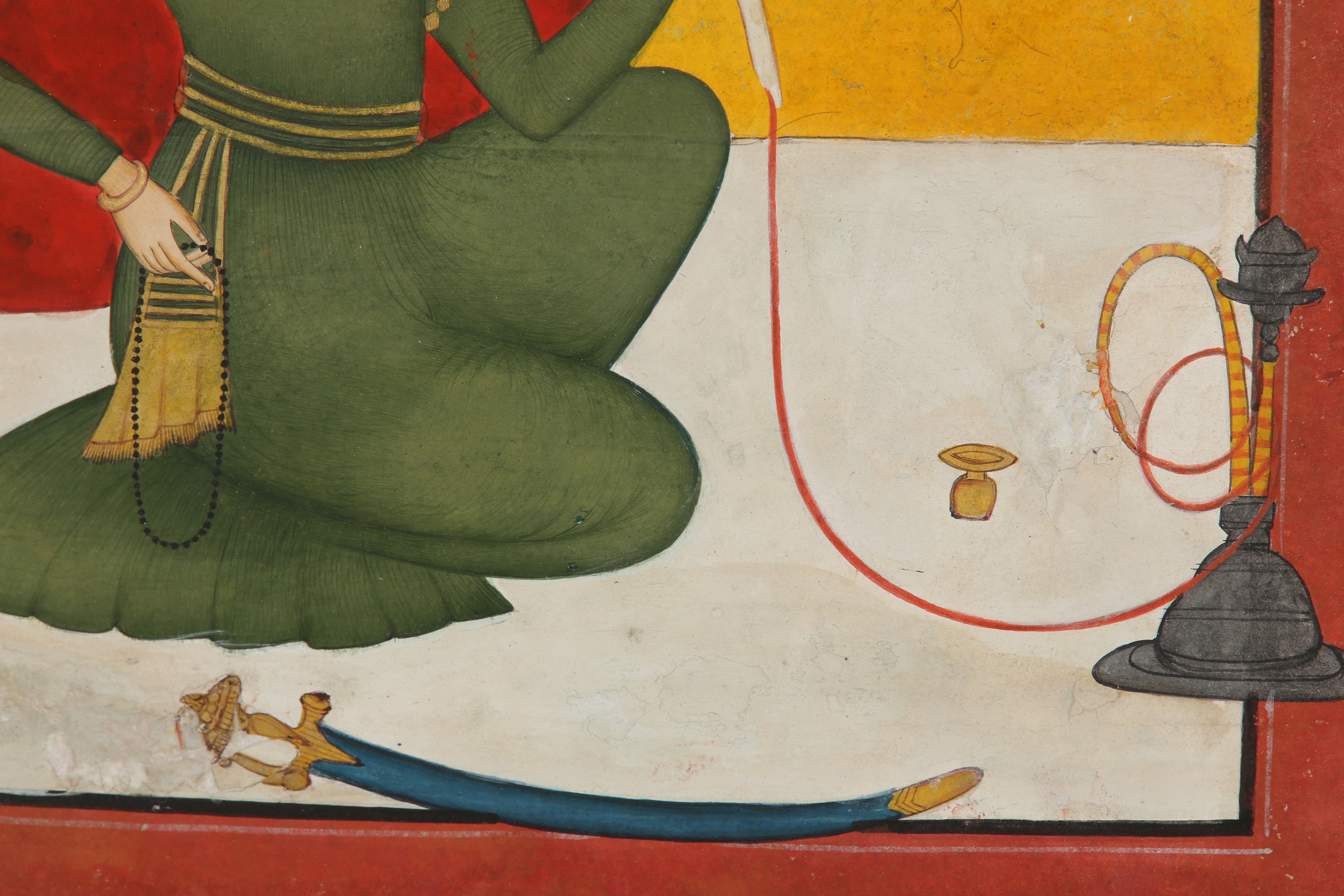 Lot 74 - A SEATED PORTRAIT OF RAJA AJMAT DEV OF MANKOT