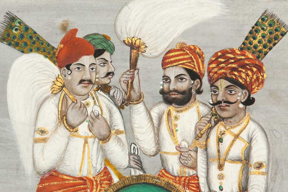 Lot 83 - A SEATED PORTRAIT OF A YOUNG MAHARAJA