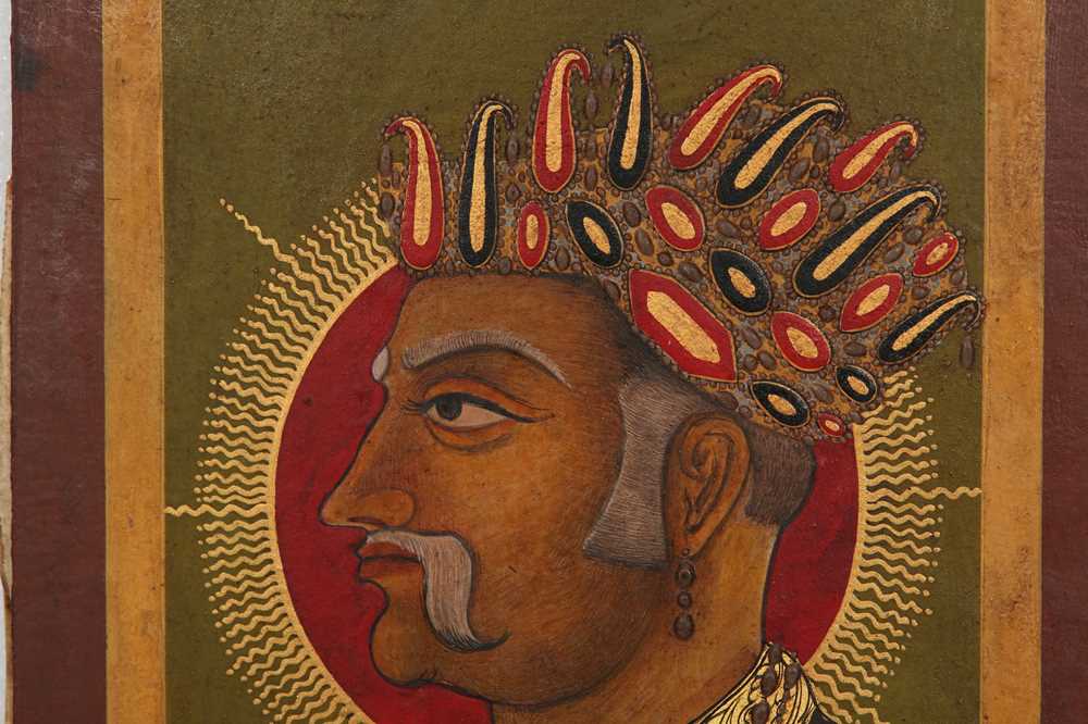 Lot 91 - TWO PROFILE PORTRAITS OF INDIAN RULERS