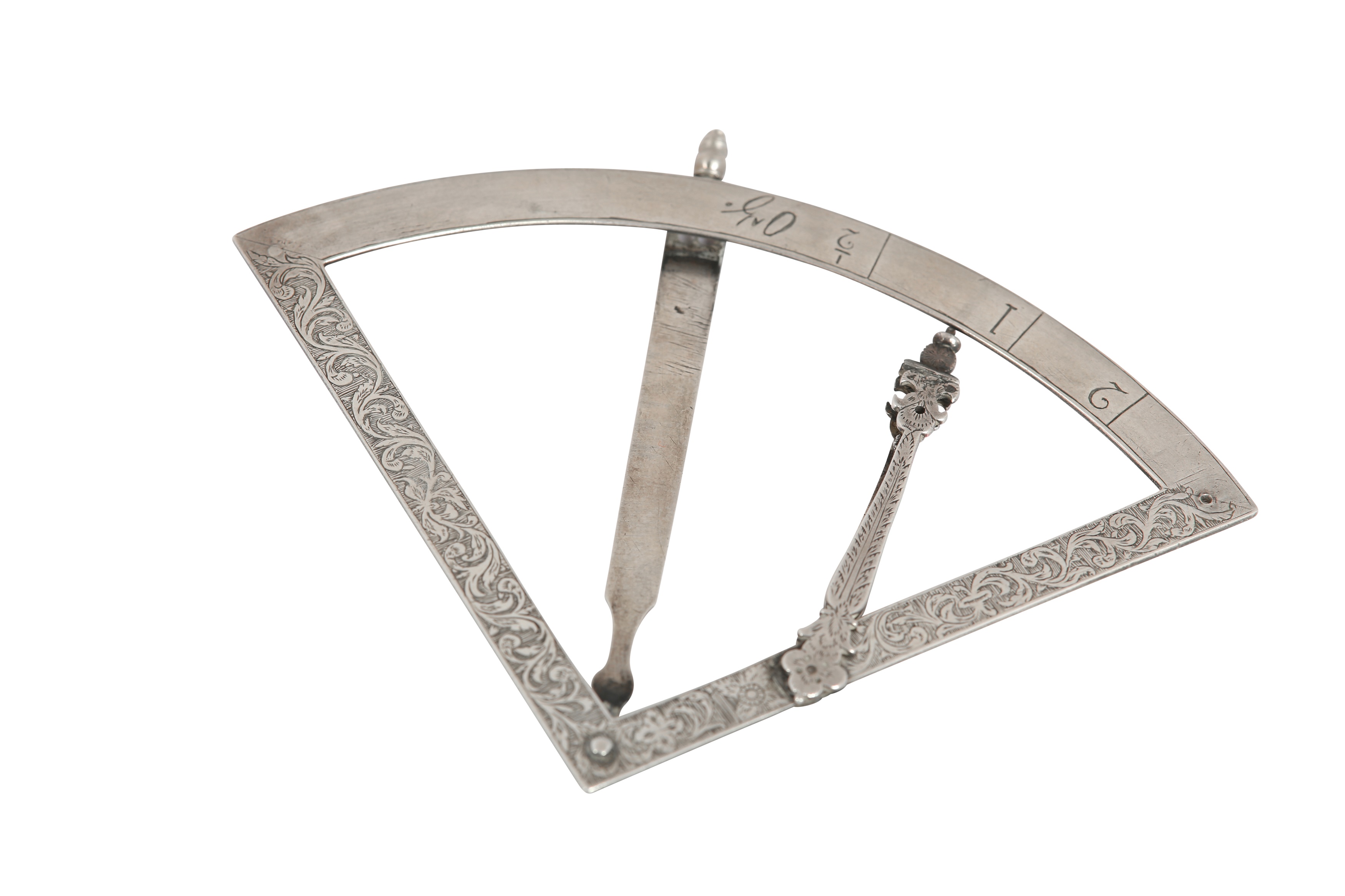 Lot 362 - A FINELY ENGRAVED SILVER TOLA (VEDIC UNIT)