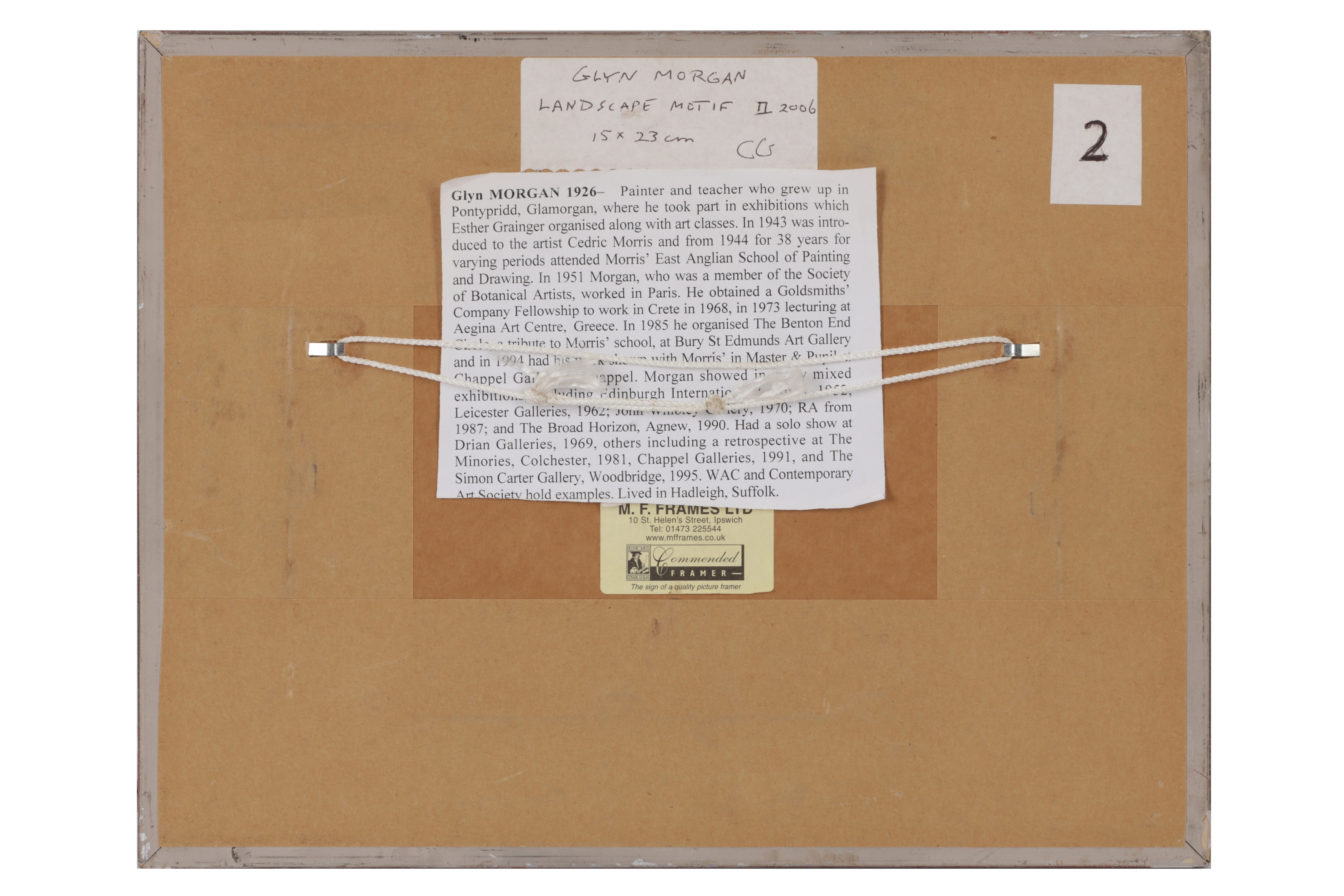 Lot 59 - GLYN MORGAN (1926-2015)