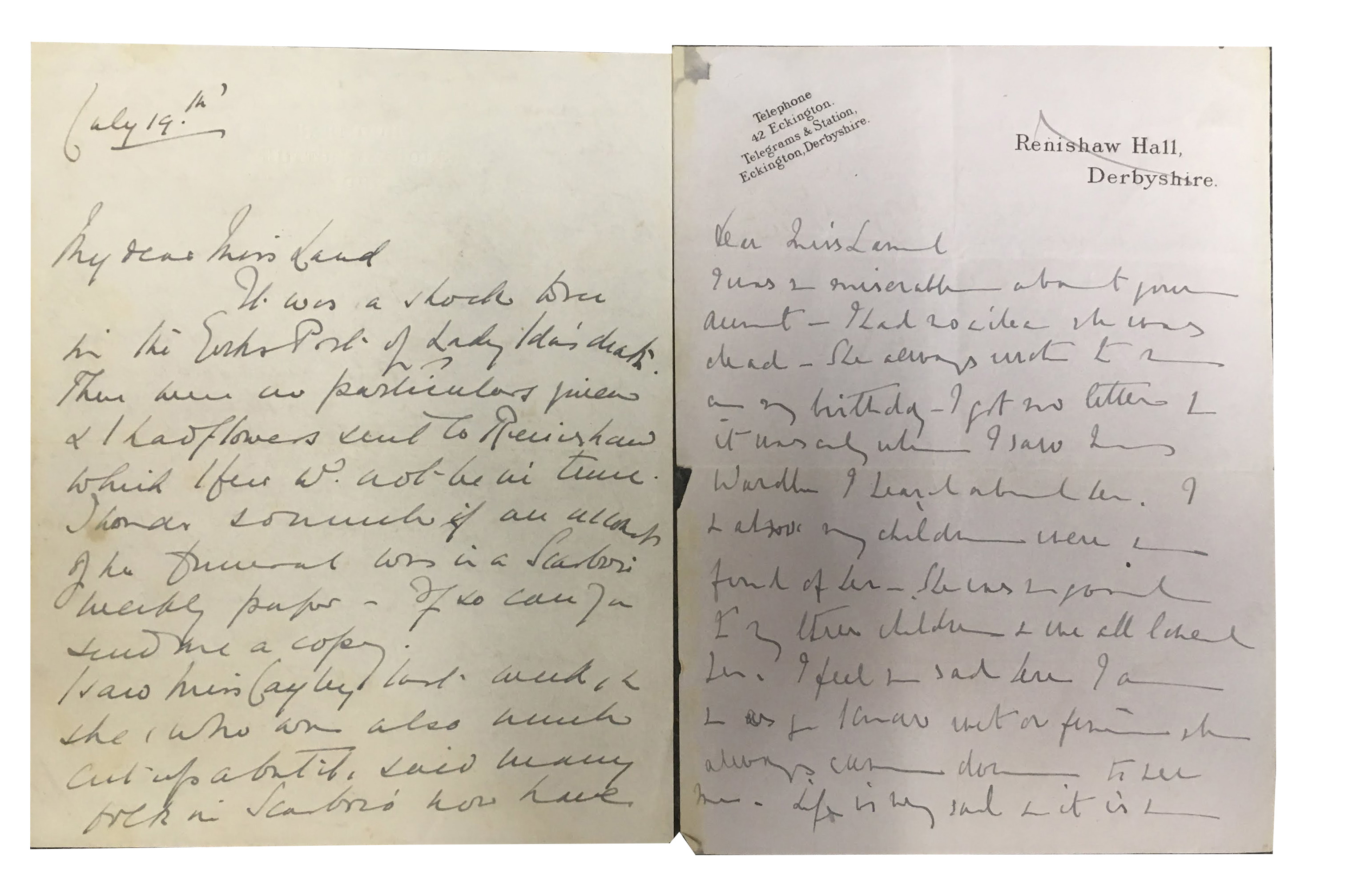 Lot 1535 - Sitwell (Ida, Osbert, Sacheverell & Edith),