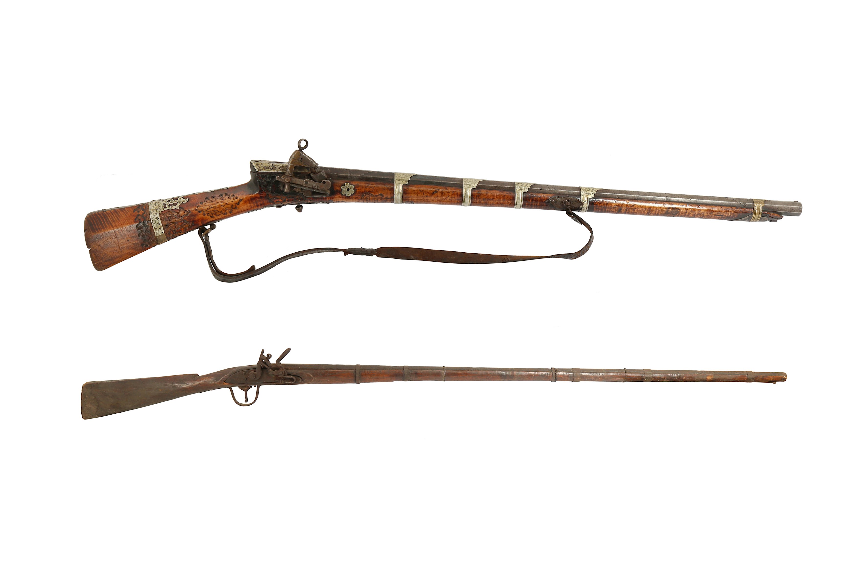 Lot 431 - TWO OTTOMAN TURKISH RIFLES (SHISHANA)