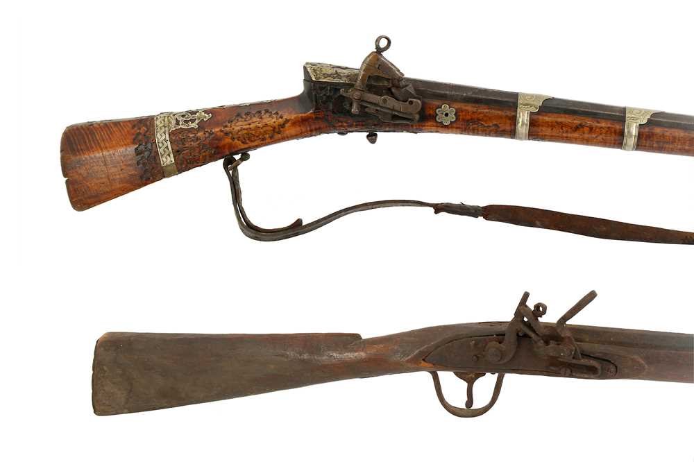 Lot 431 - TWO OTTOMAN TURKISH RIFLES (SHISHANA)