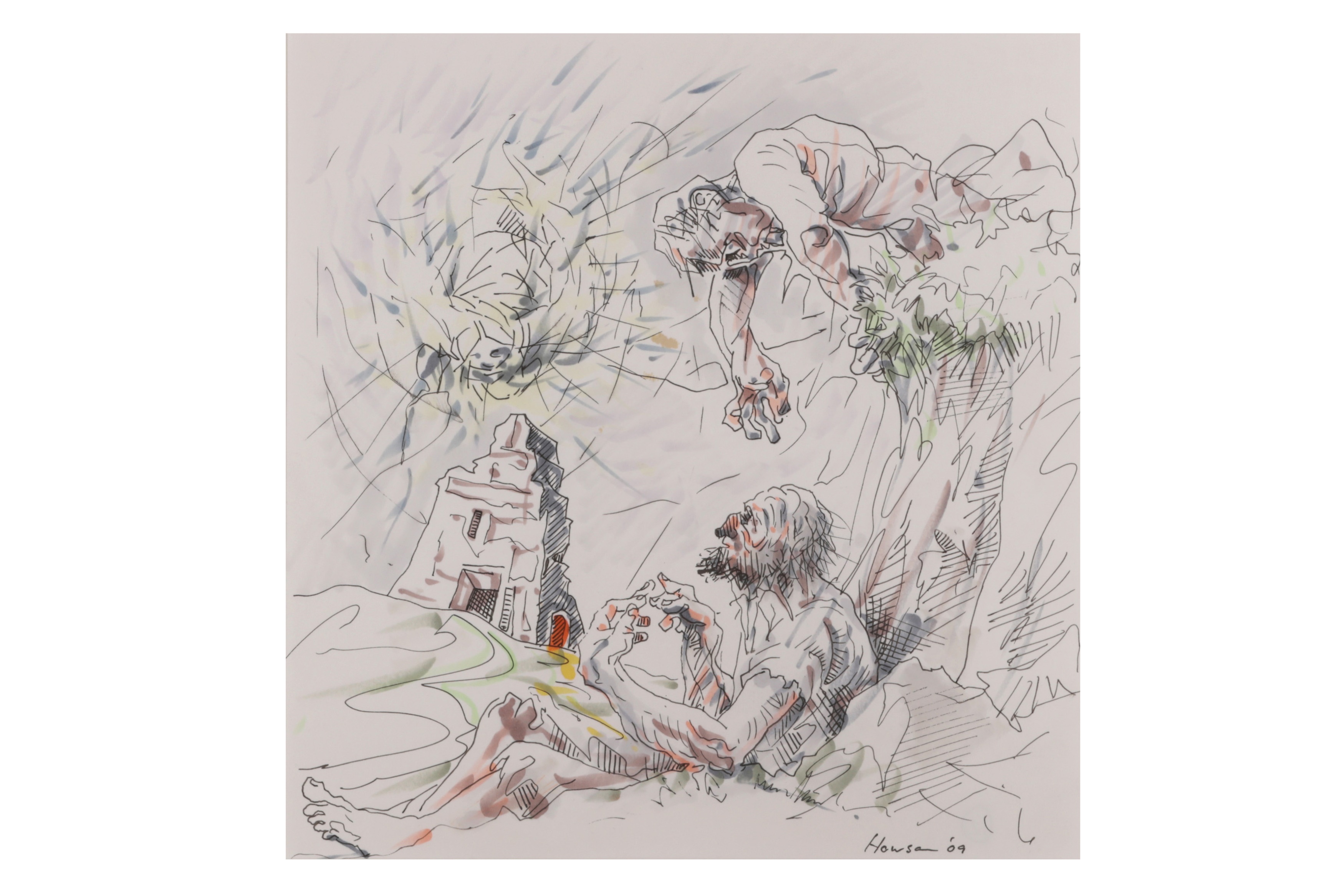 Lot 993 - PETER HOWSON (SCOTTISH B. 1958)