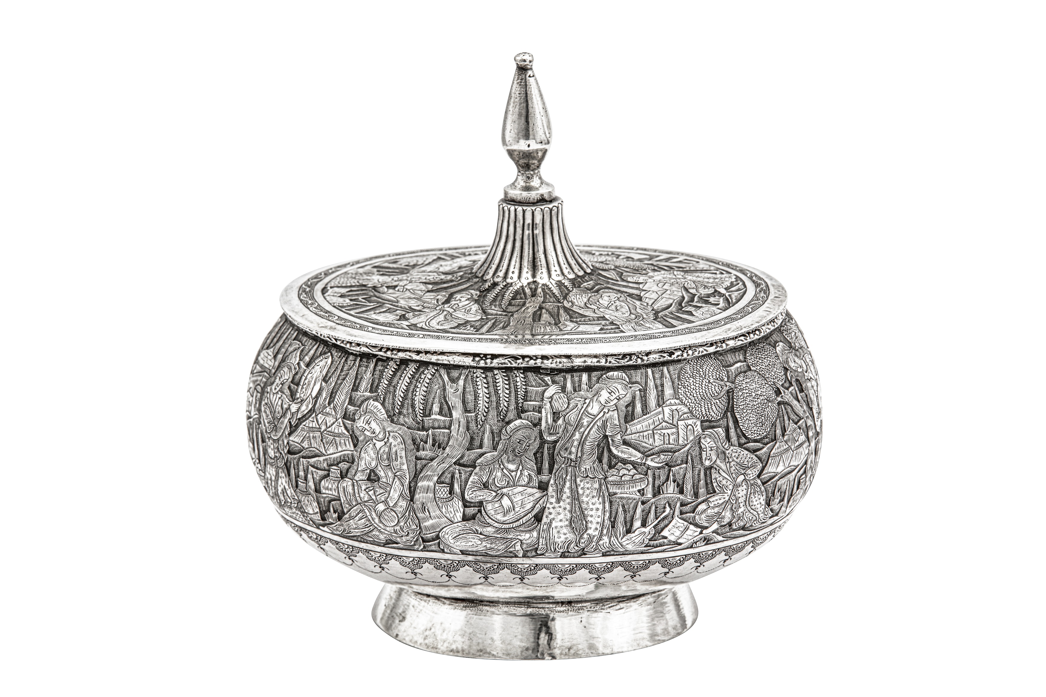 Lot 314 - A mid-20th century Iranian (Persian) silver