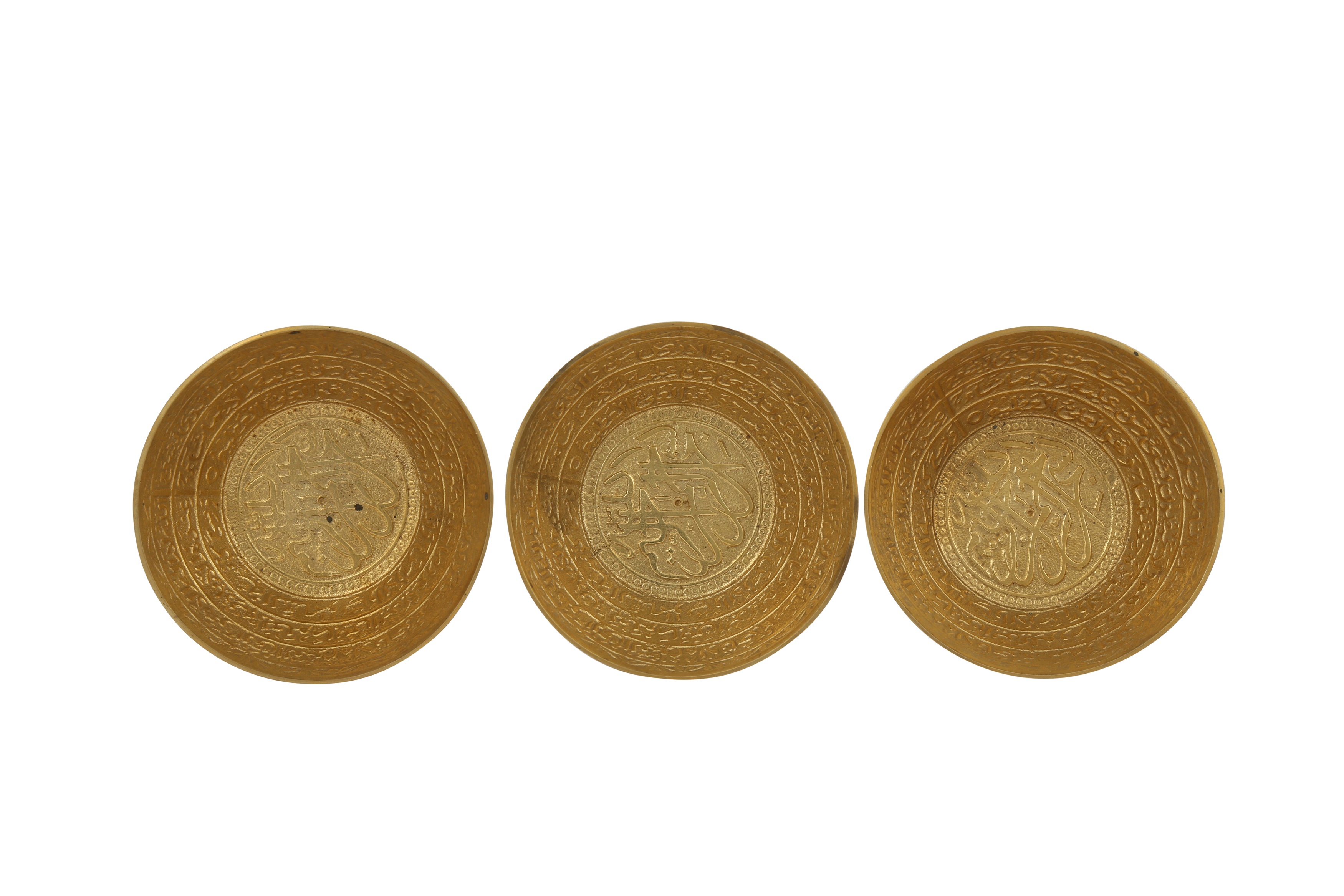 Lot 120 - FIVE ENGRAVED MAGIC BOWLS